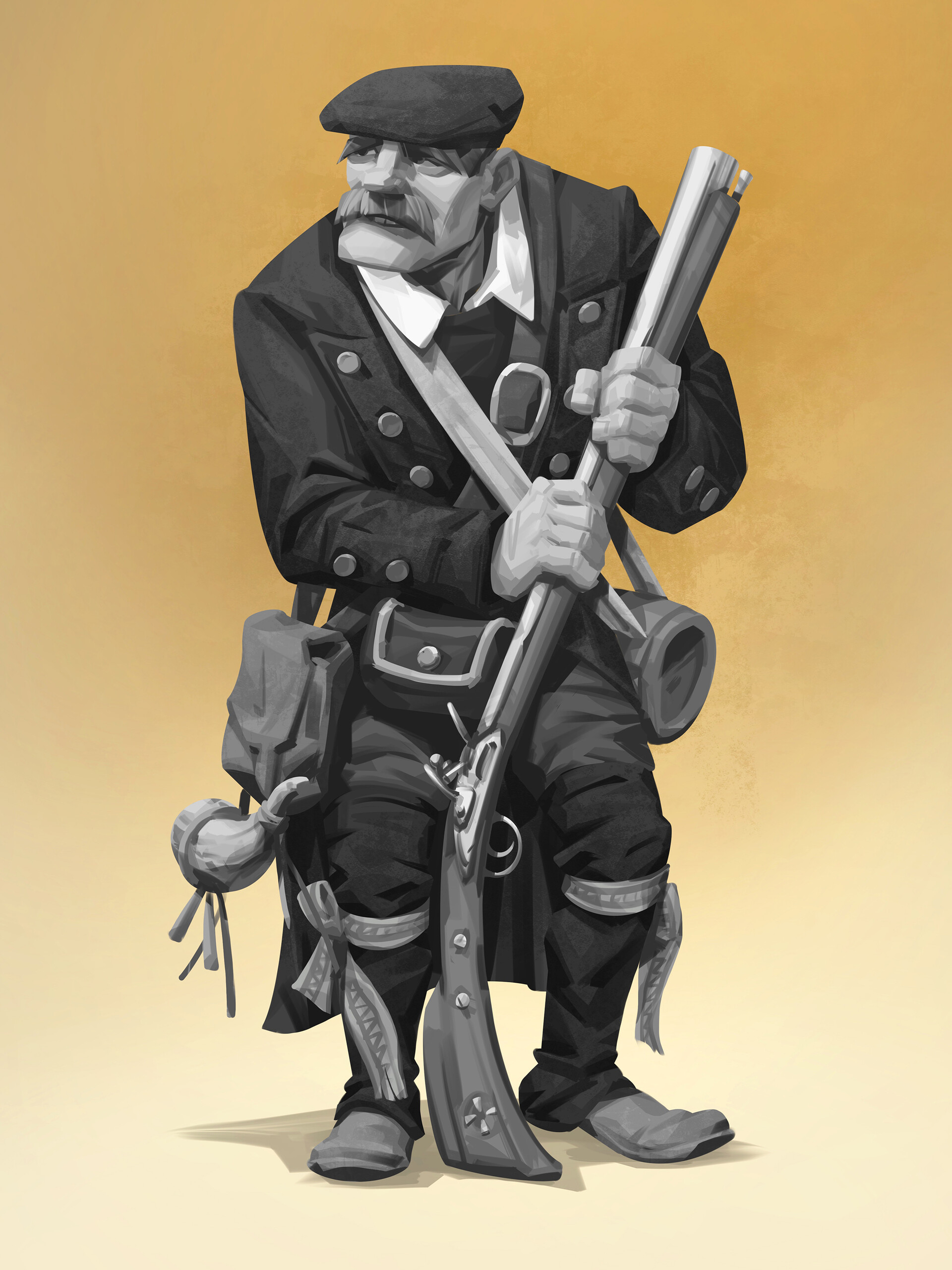 ArtStation - musketeer cartoon 03