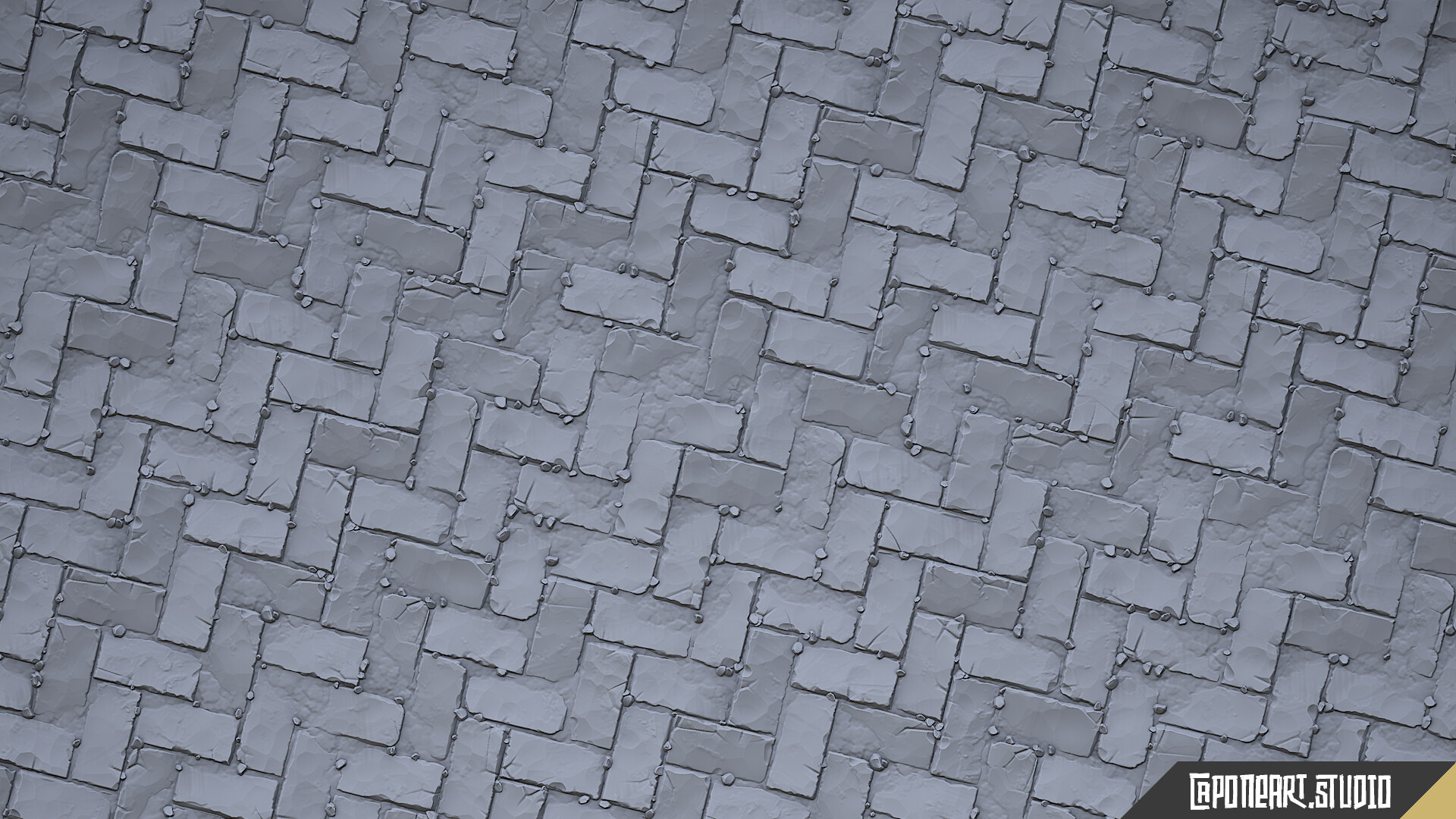 Stylized Texture Exploration : Brick Floor by caponeart — ProUser.Me