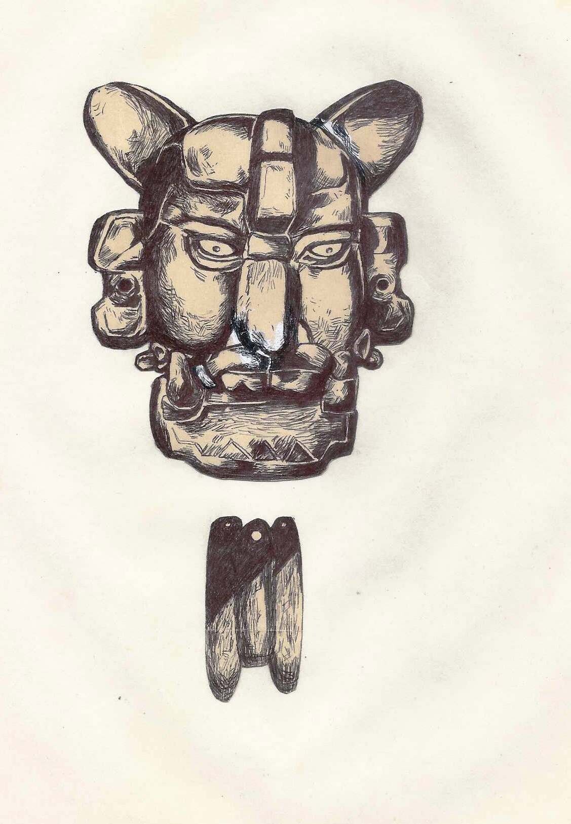 ArtStation - Aztec Bat God mask