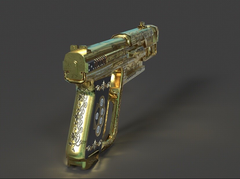 ArtStation - Golden deagle