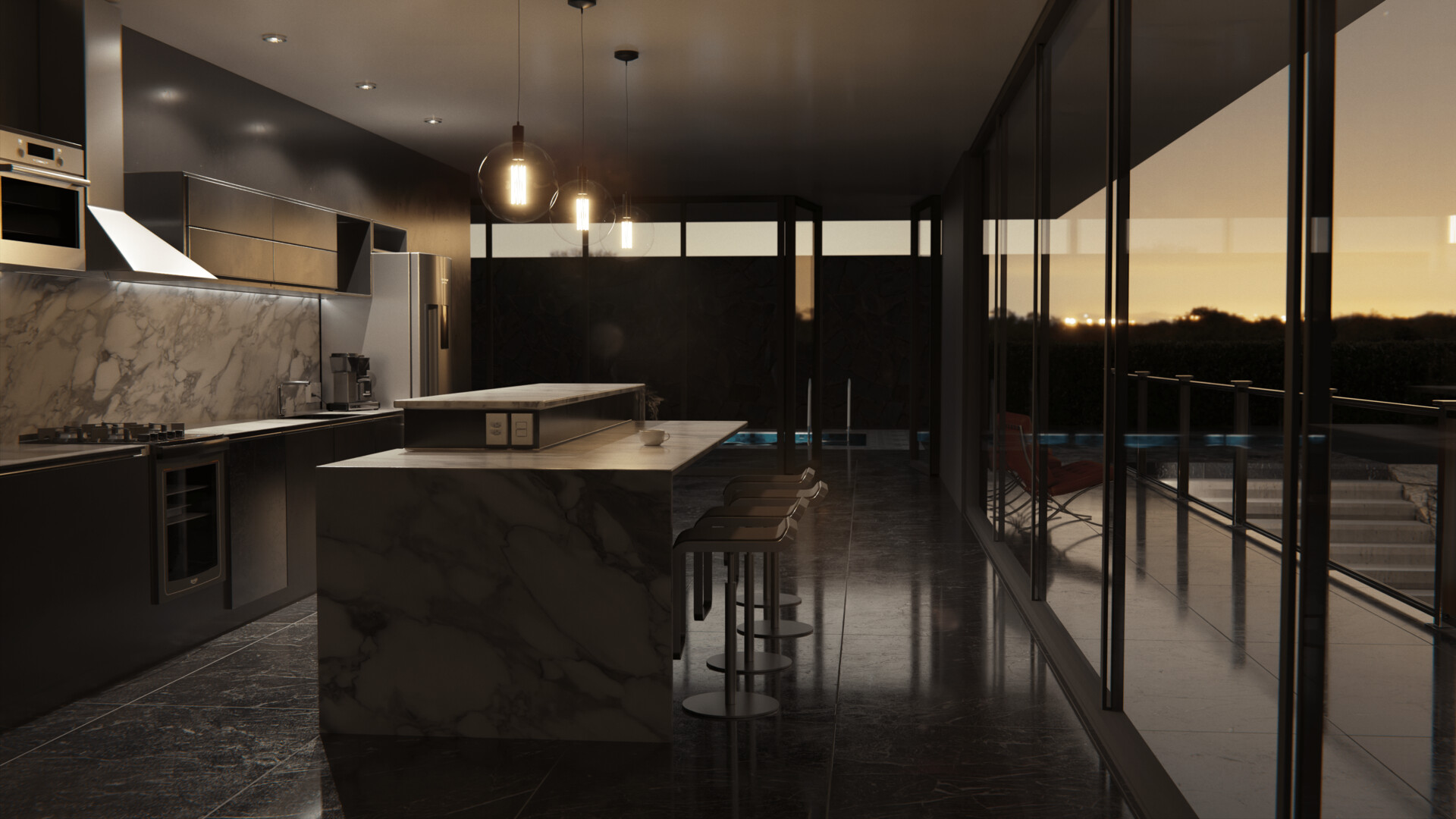 ArtStation - ArchVis Kitchen - 5am