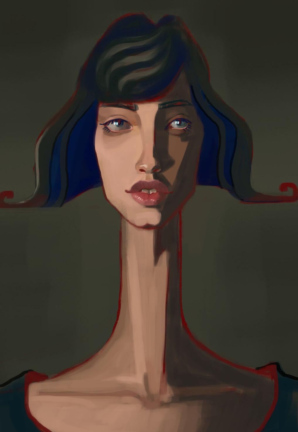 Daryna Shtanko - Long neck portraits
