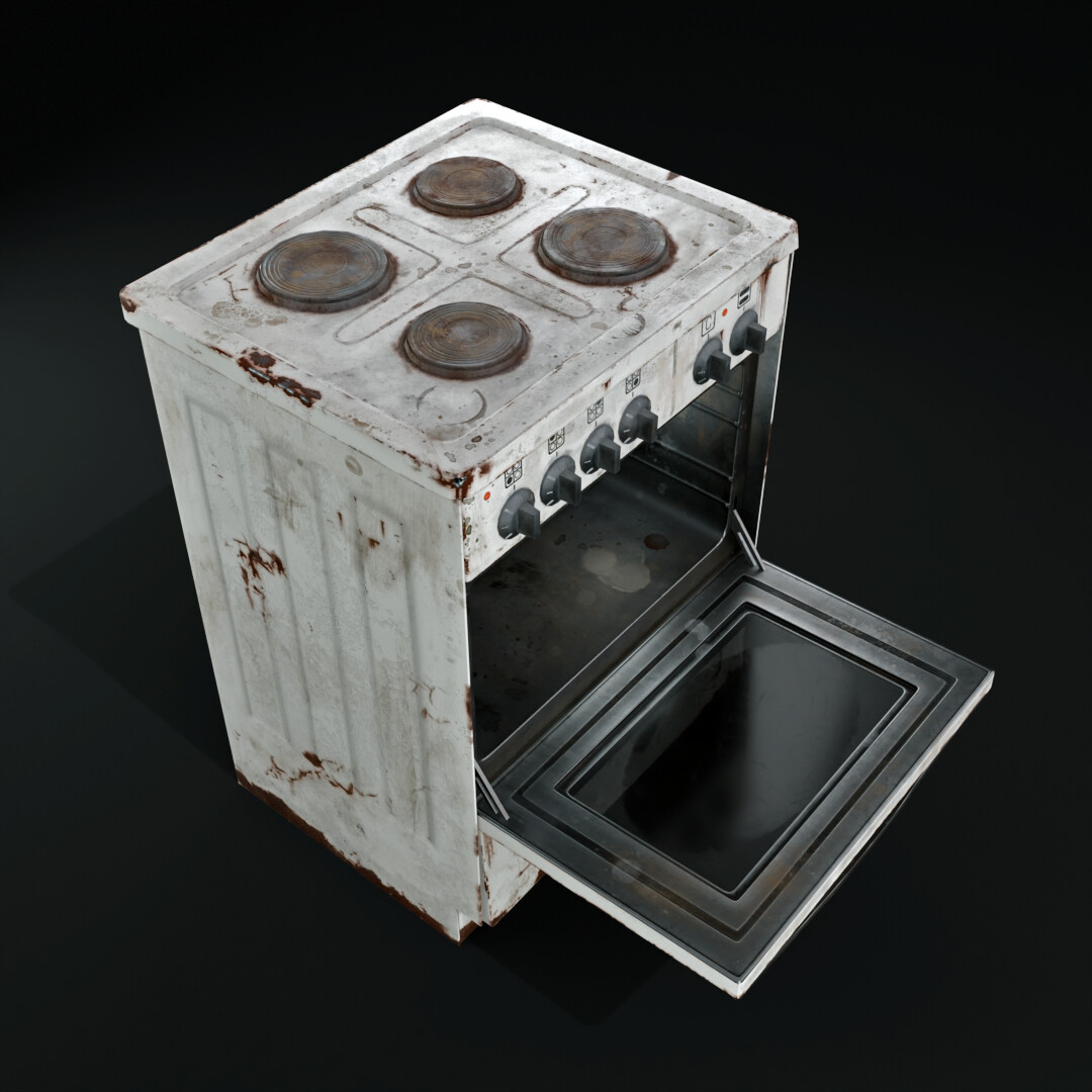 Alexsey Sukharev - Old electric Stove (Game Ready low poly)