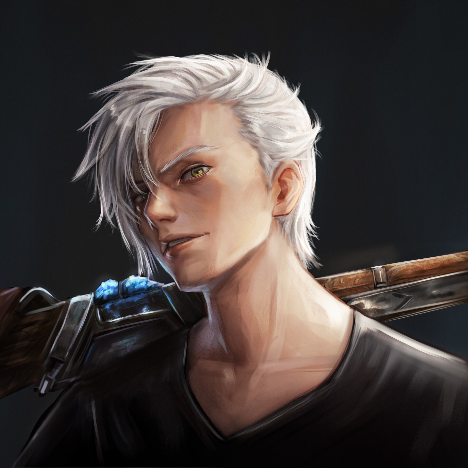 ArtStation - Commission original character portrait Male DnD