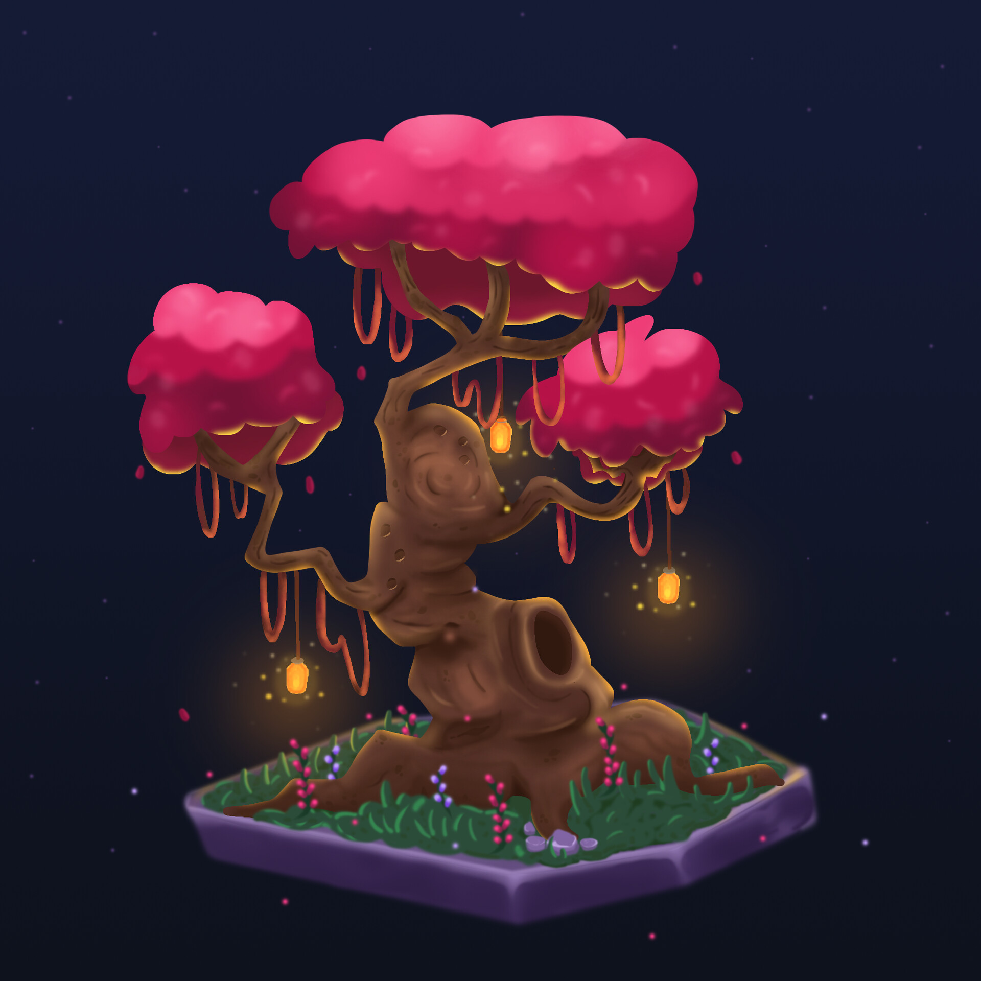 ArtStation - Pink Tree