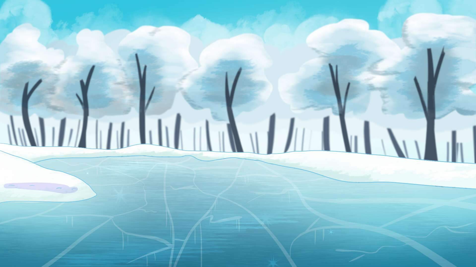 ArtStation - Icy lake