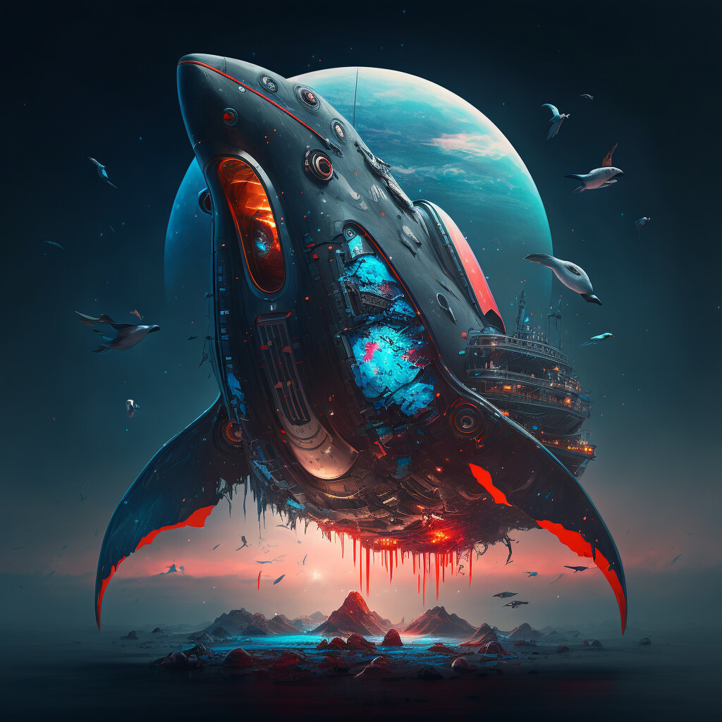 ArtStation - cetacean spaceship