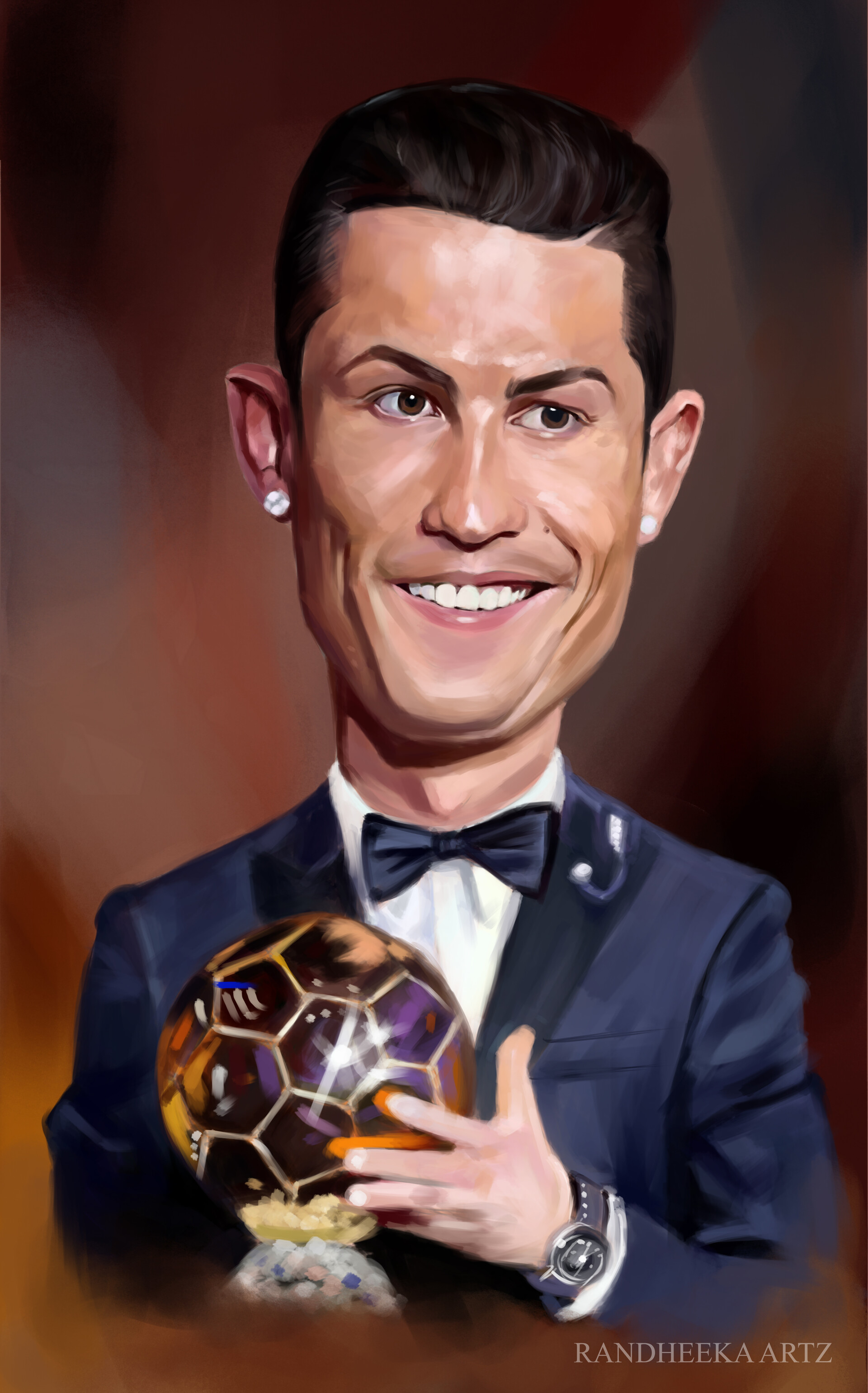 ArtStation - caricature of ronaldo