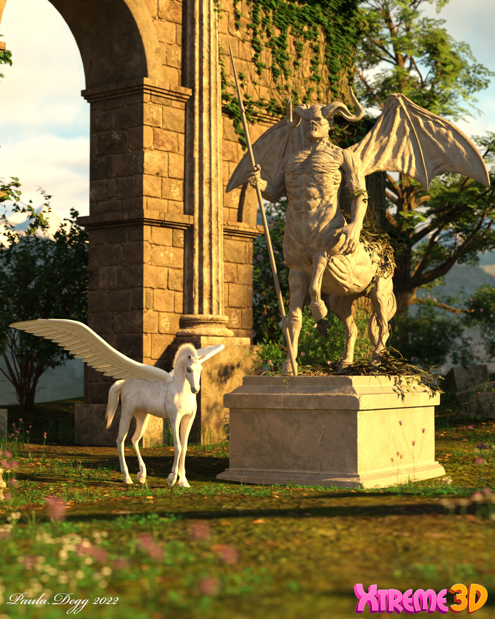 Xtreme3D Studio - Centaur Statue by White Fang