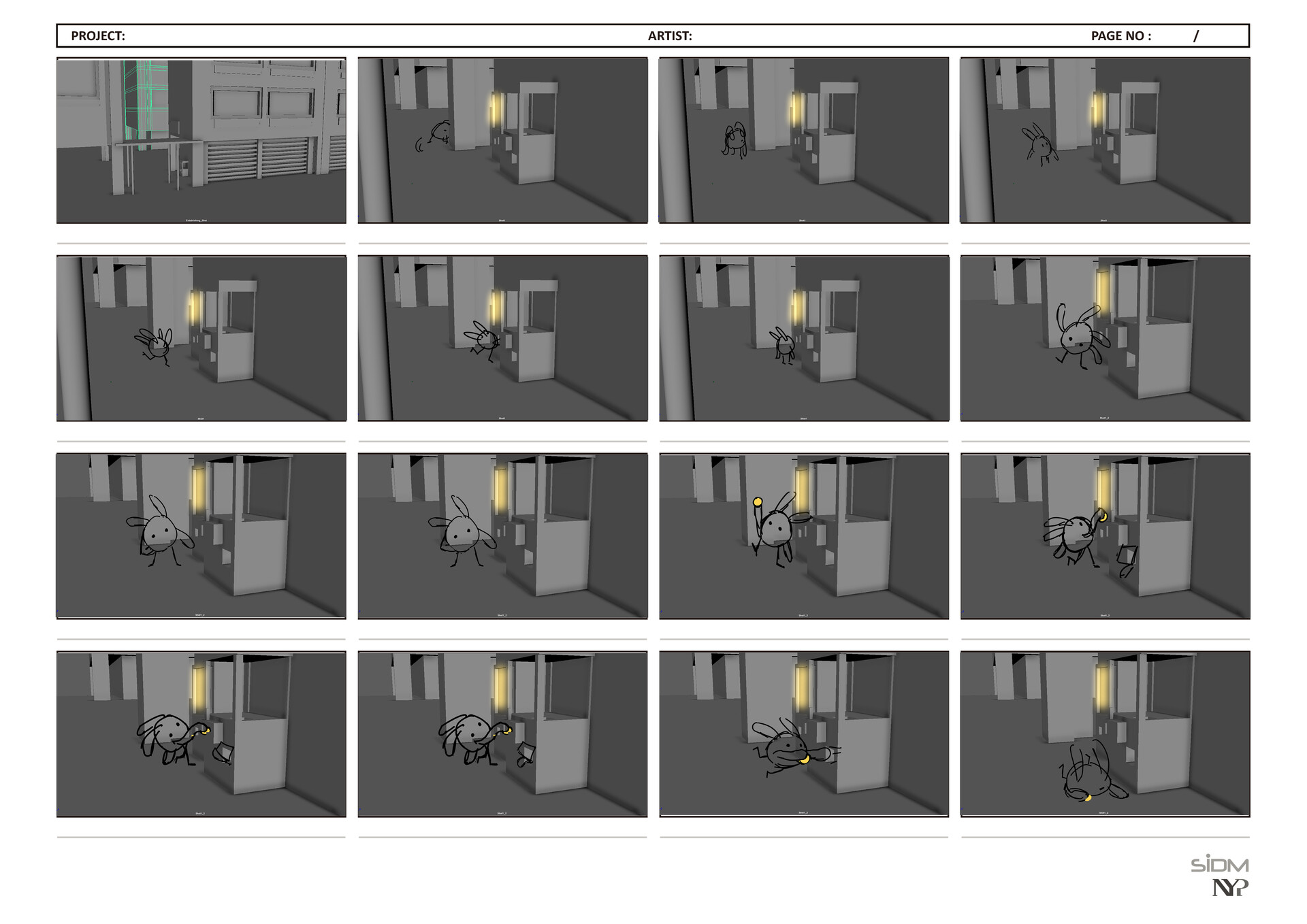 ArtStation - [Storyboarding] I Just Want A Drink