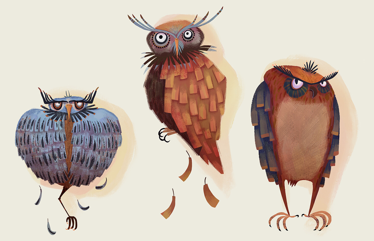 ArtStation - Owl designs