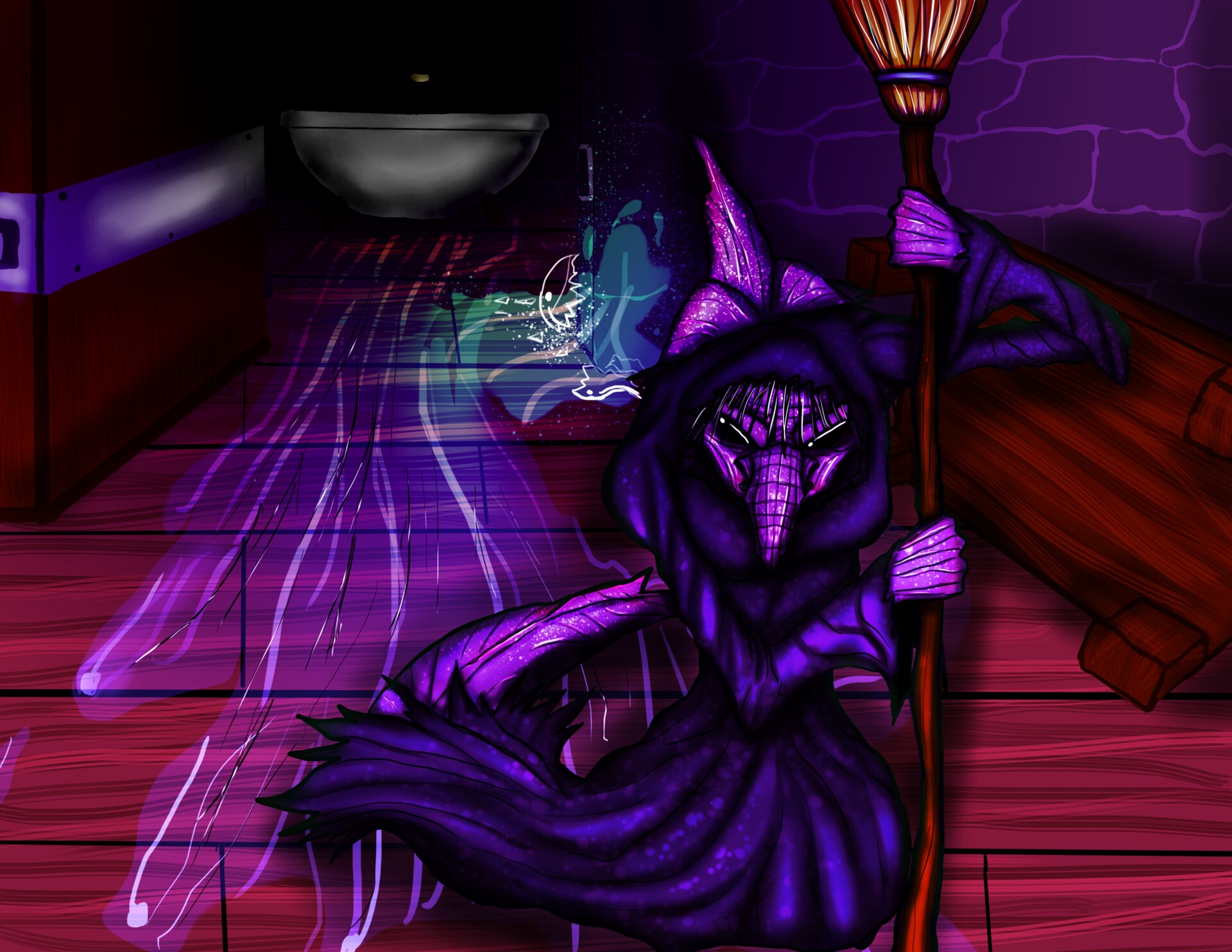 ArtStation - Shark Globin Witch