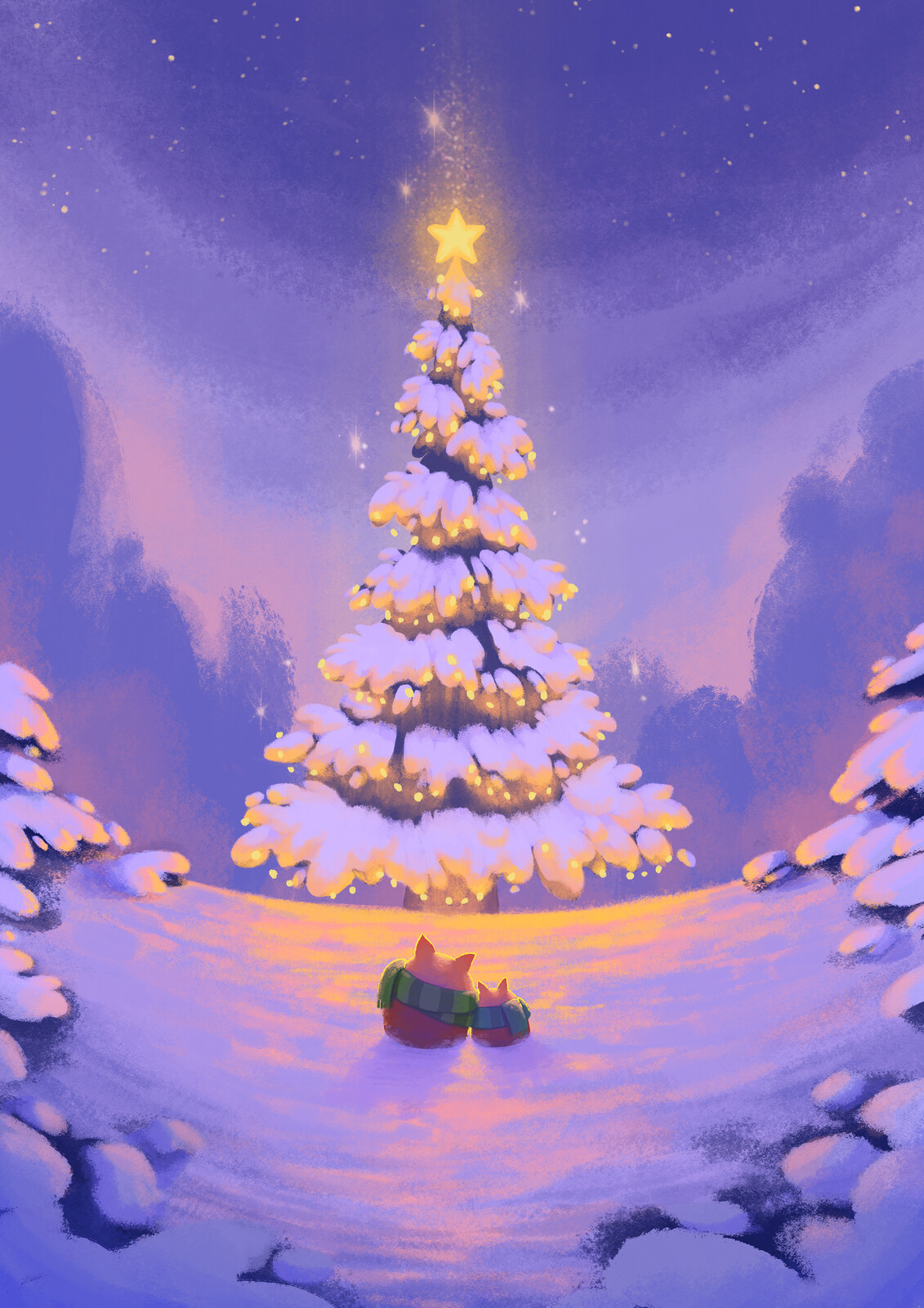 Meri Pie - Christmas 2022 - Lynn Chen art color study