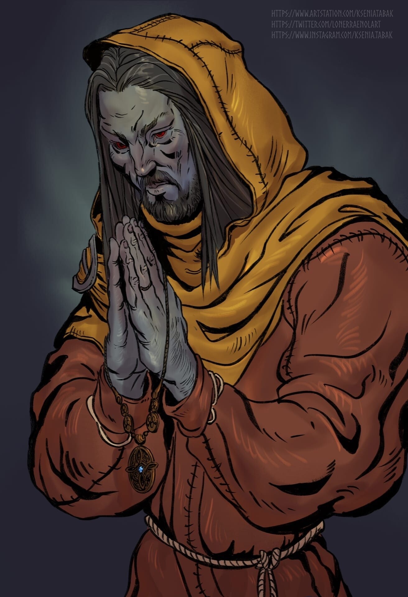 ArtStation - Erandur, priest of Mara