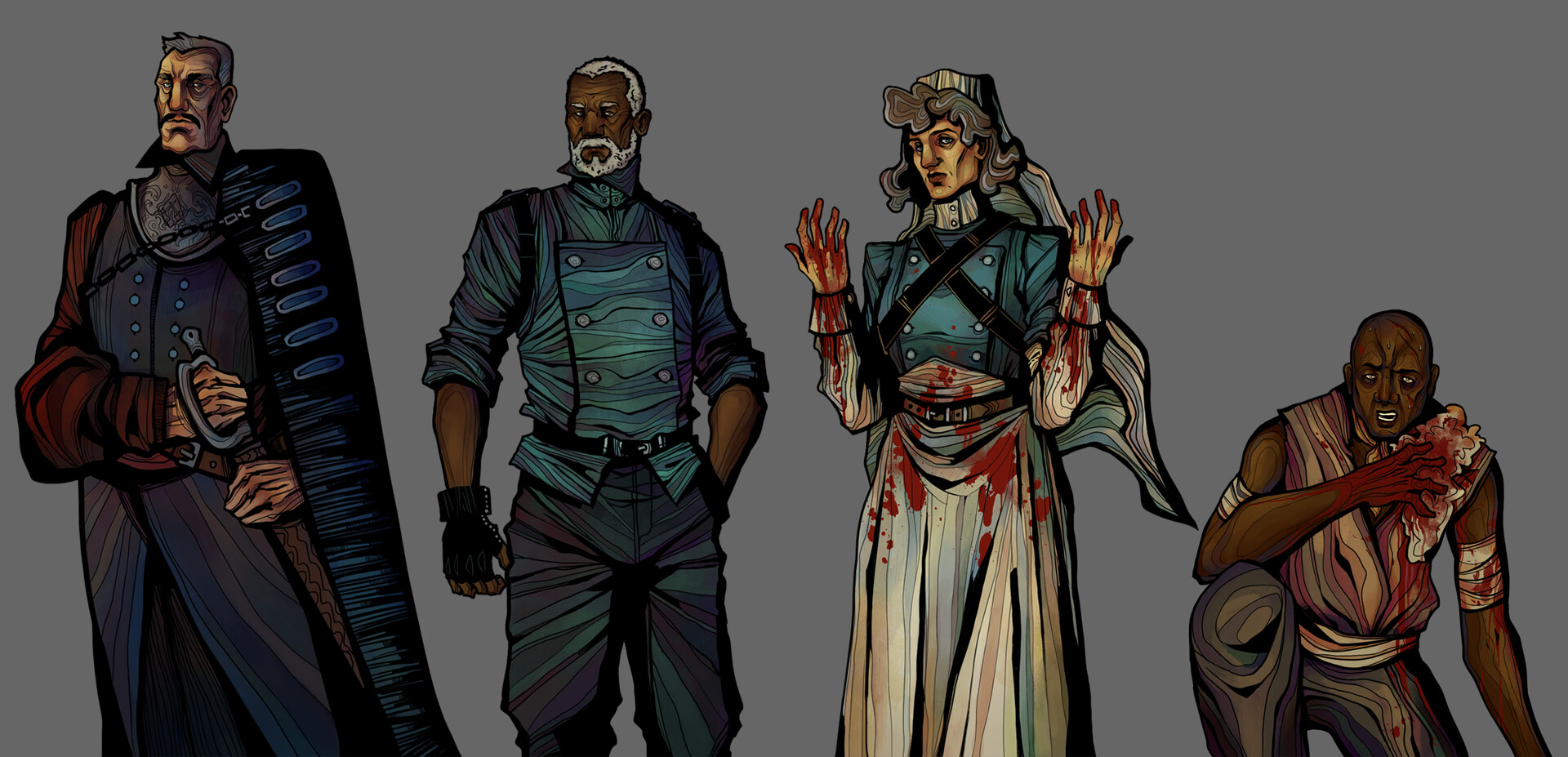 Alex Siwek - Artwork of Alder's Blood Video Game