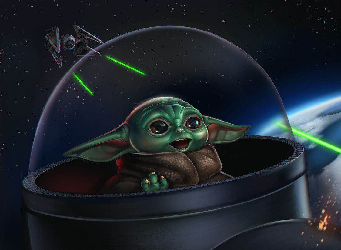 ArtStation - Grogu- SWRPG commission card alt