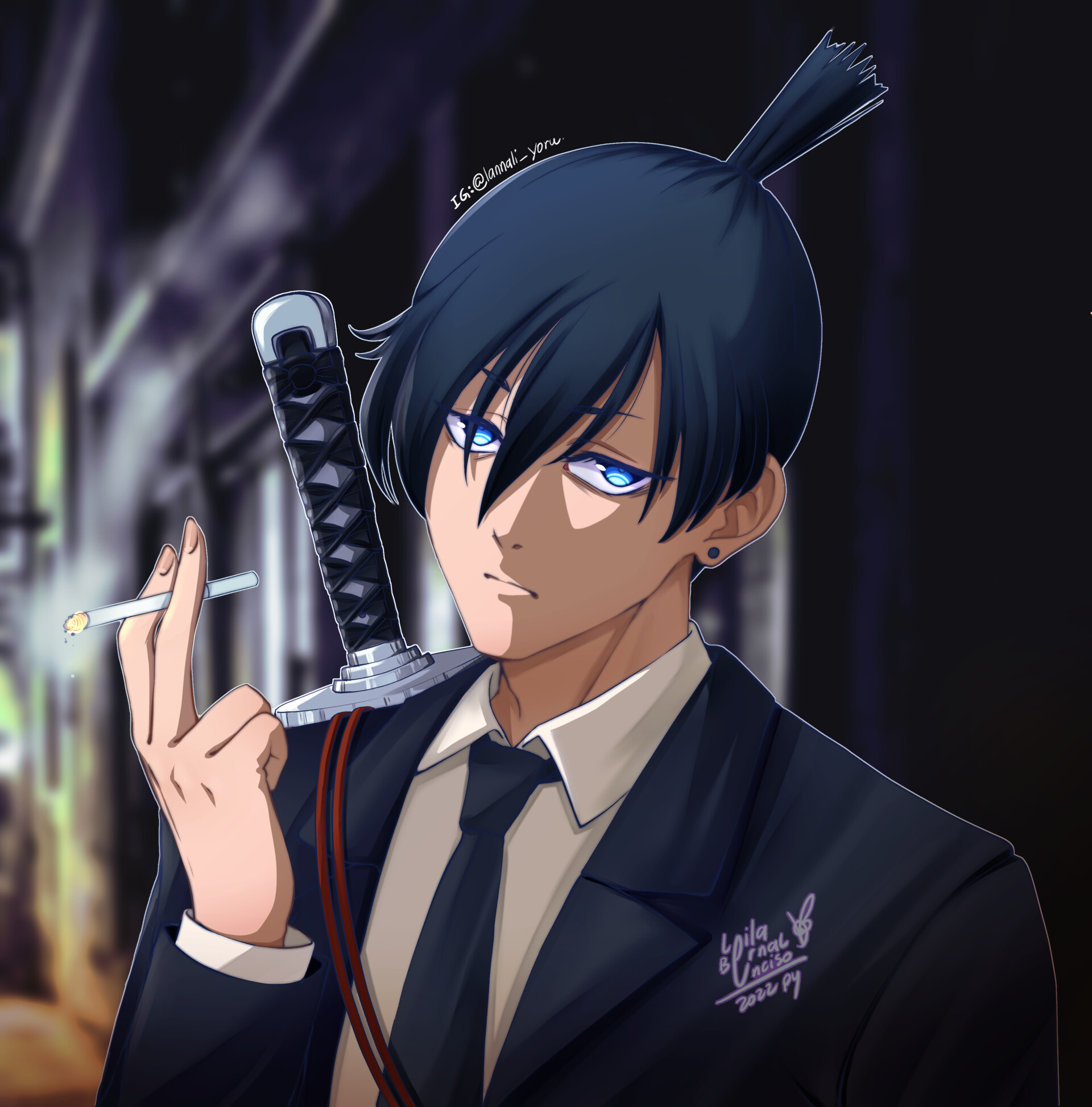 ArtStation - Aki Hayakawa - Chainsaw Man - fanart