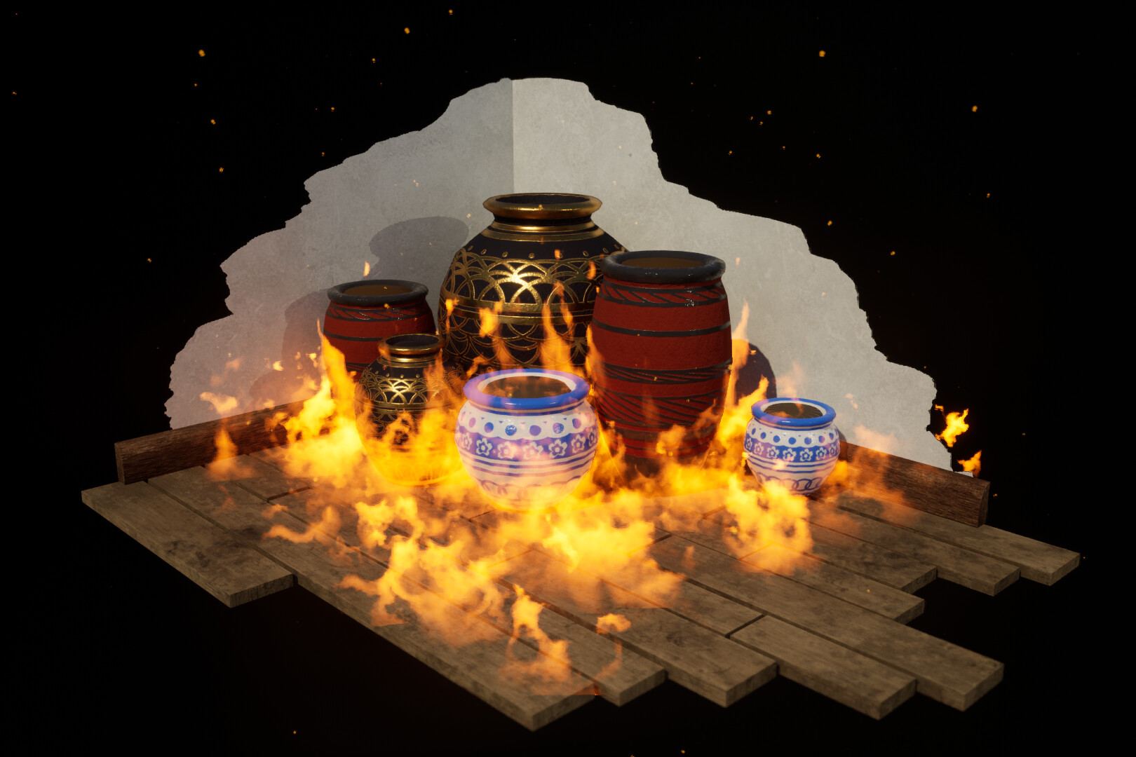 ArtStation - Niagara Fire Practice