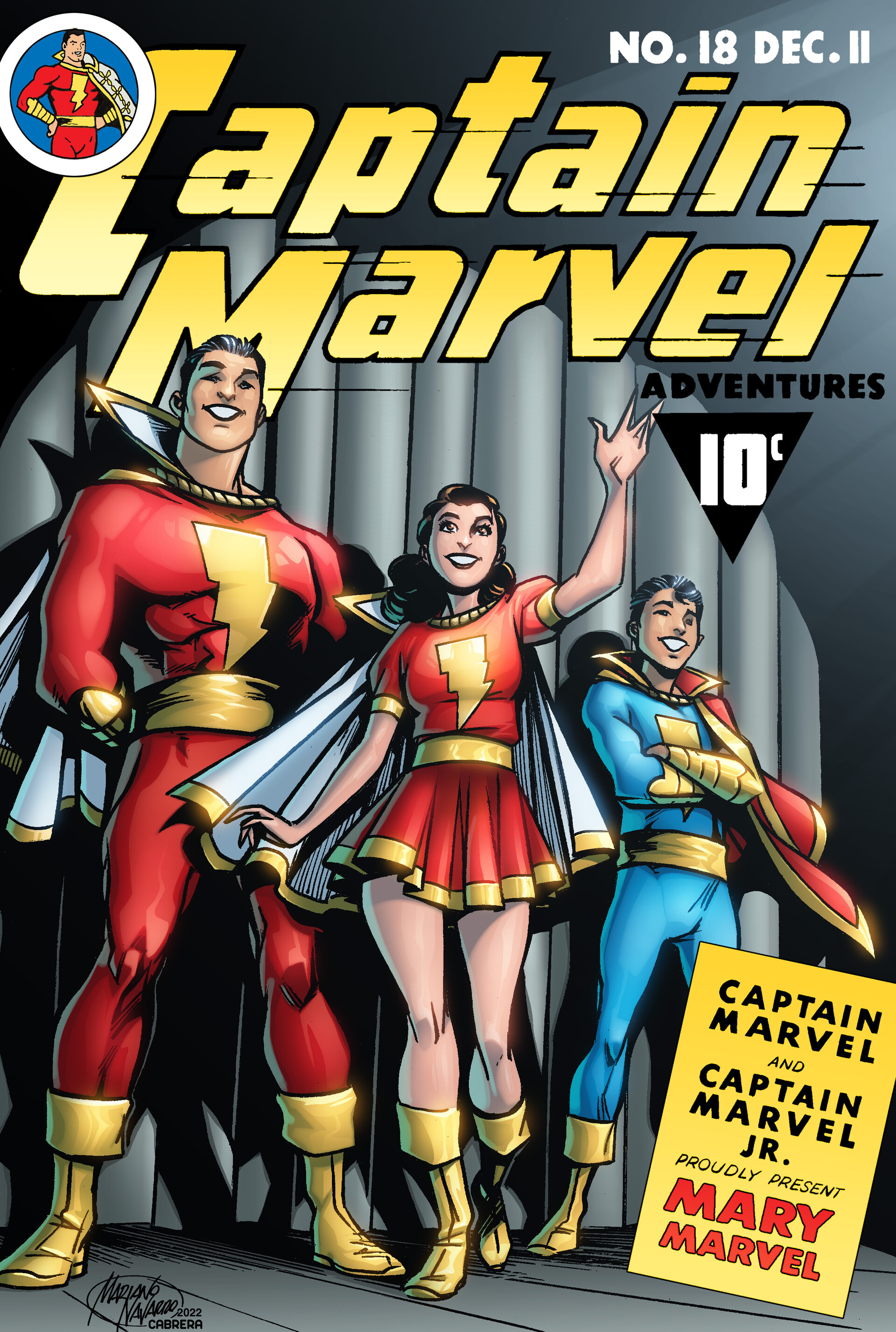 ArtStation - Mary Marvel anniversary - comic cover remake