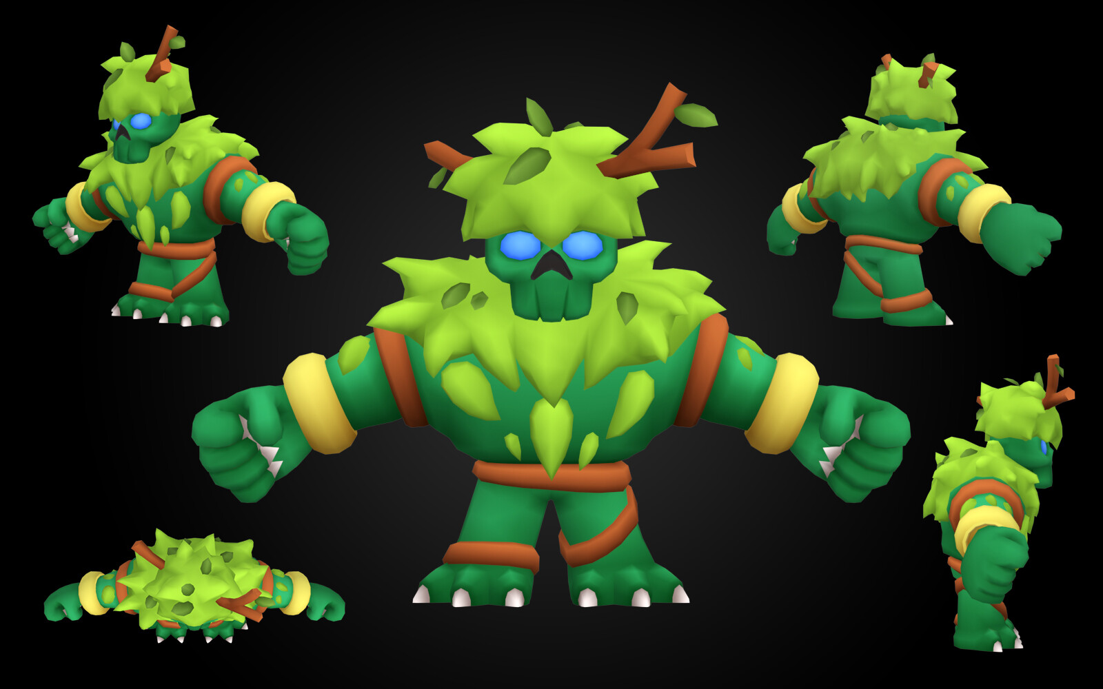ArtStation - Forest Golem (Low-Poly)