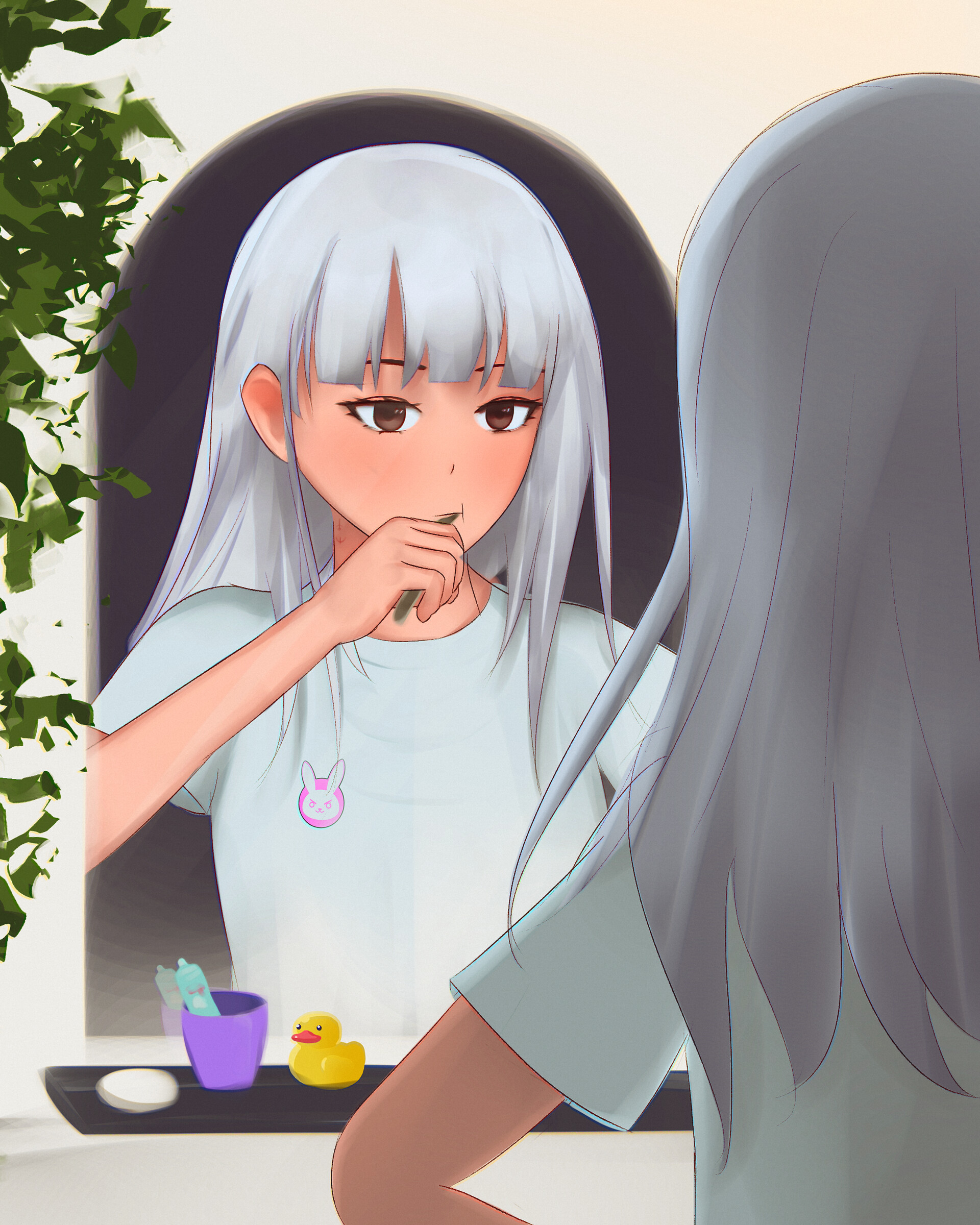 ArtStation - brushing teeth