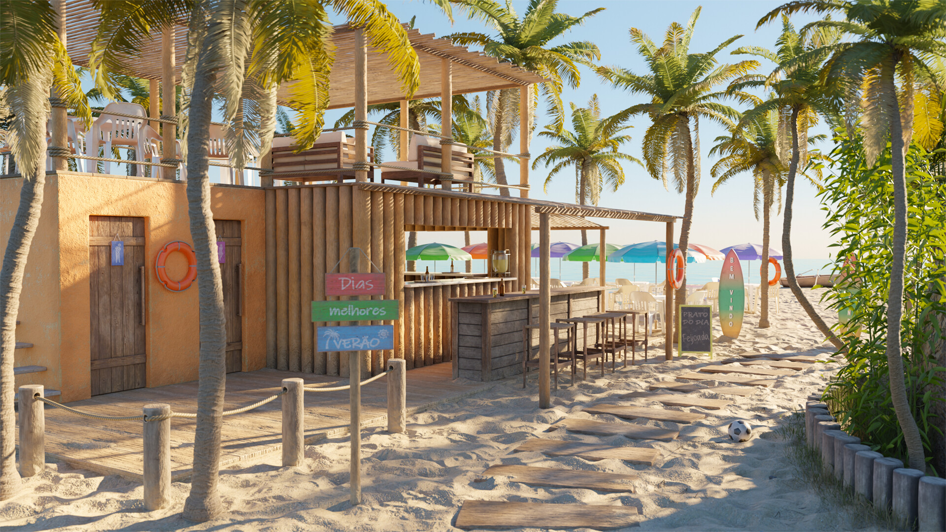 ArtStation - Beach Bar