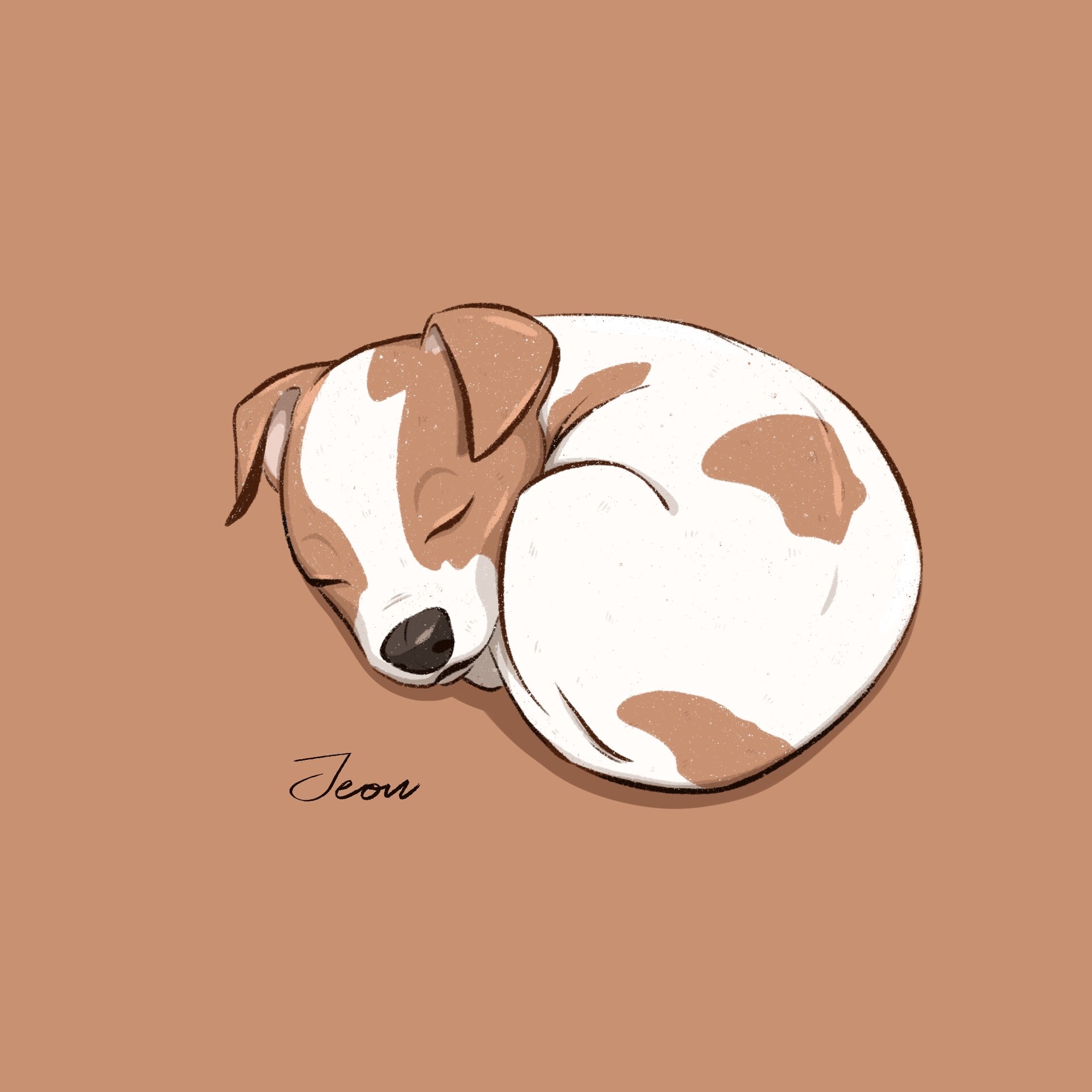 ArtStation - Sleeping puppy 2