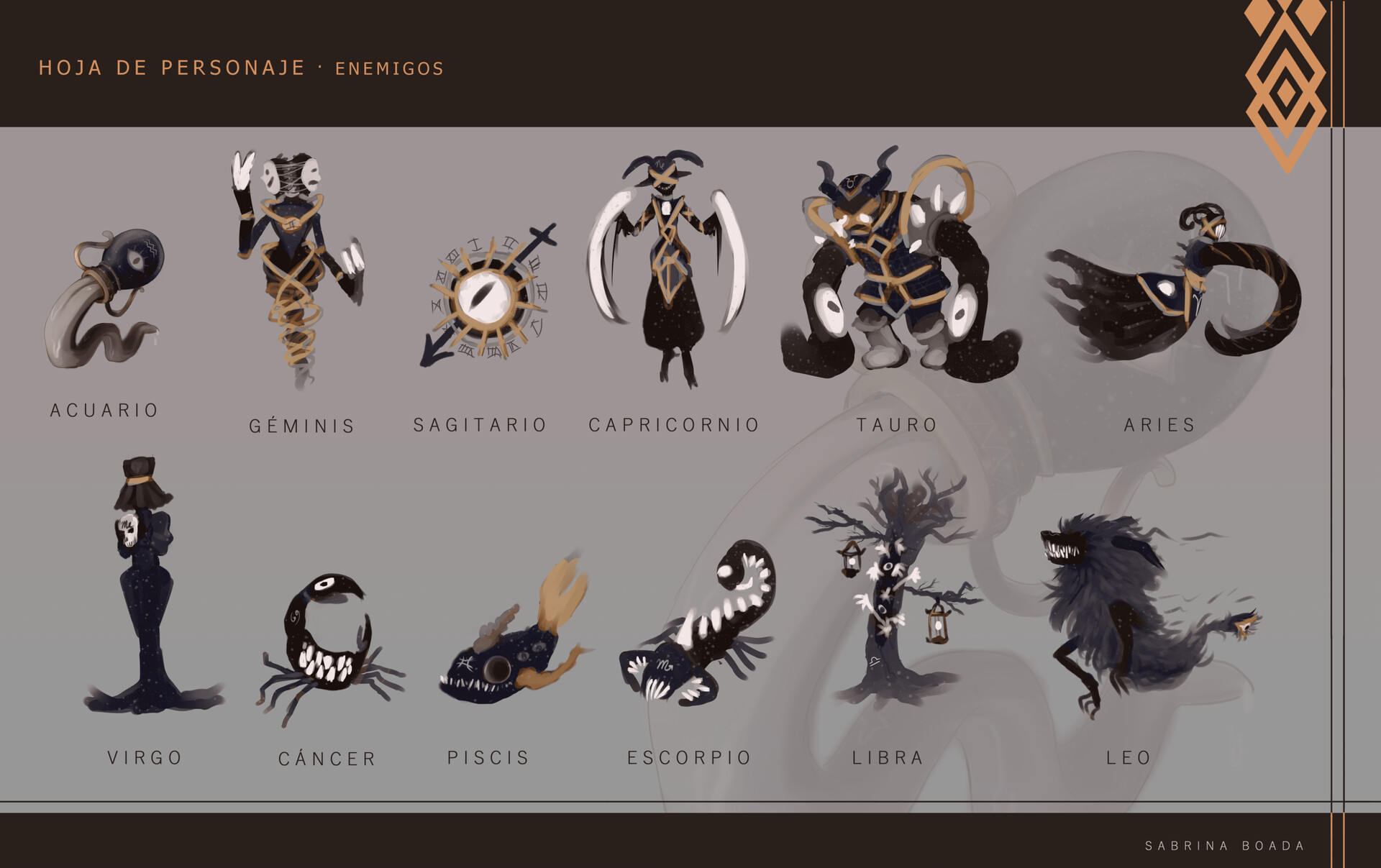 ArtStation - Videntium - Enemies design