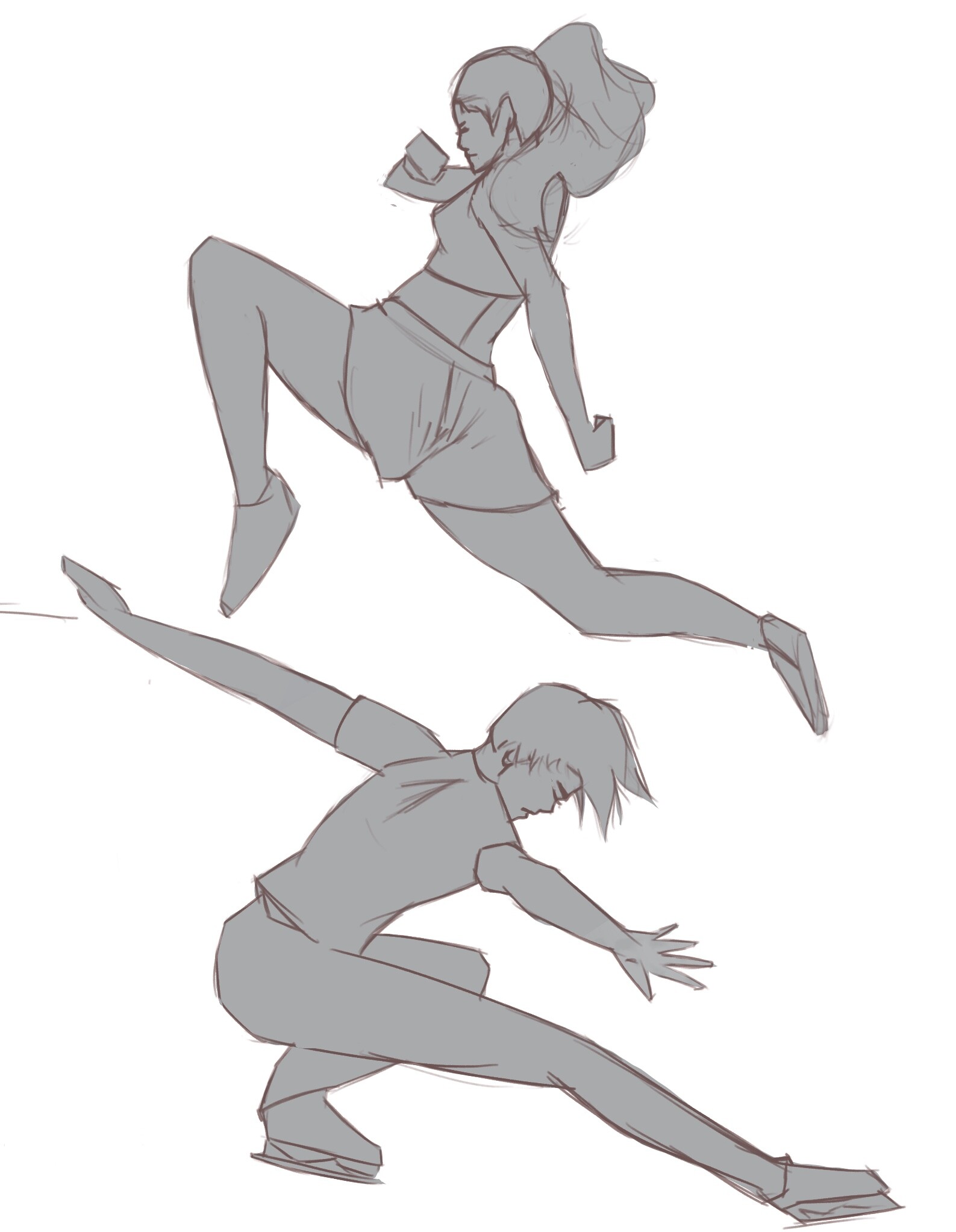Anime Falling Pose