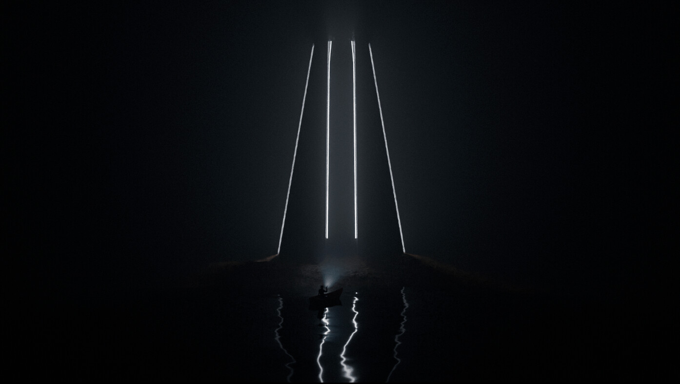 ArtStation - "2 tower light" 3D art