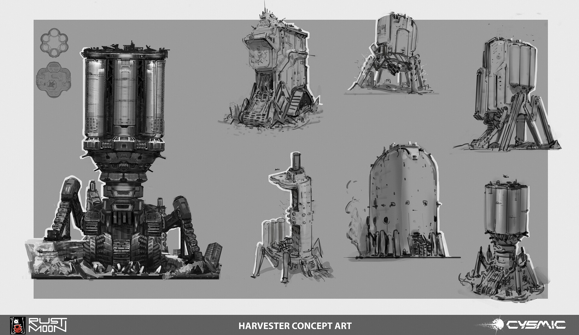 Rust Moon Studios - BoardGame - Cysmic Concept art