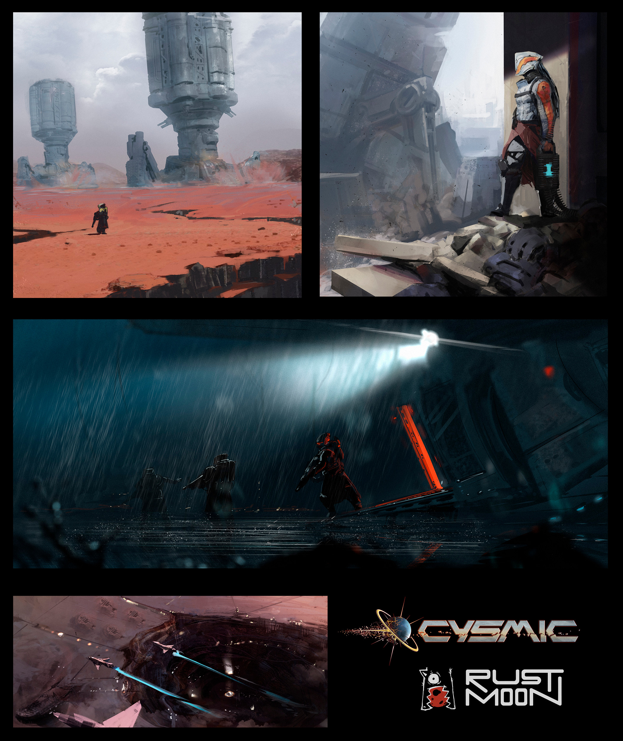 Rust Moon Studios - BoardGame - Cysmic Illustrations