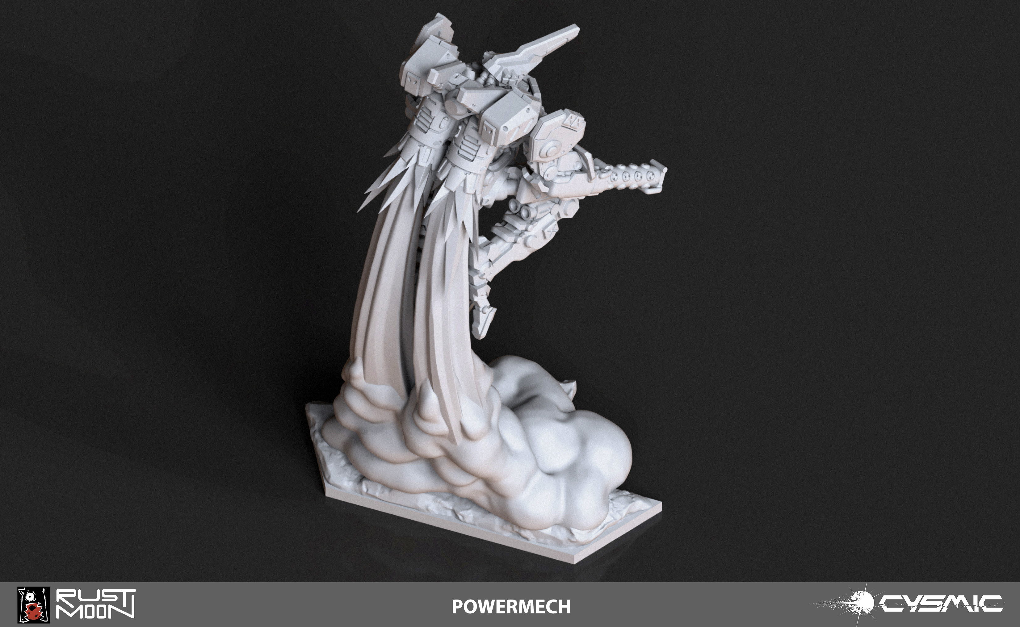 Rust Moon Studios - BoardGame - Cysmic Render of miniatures