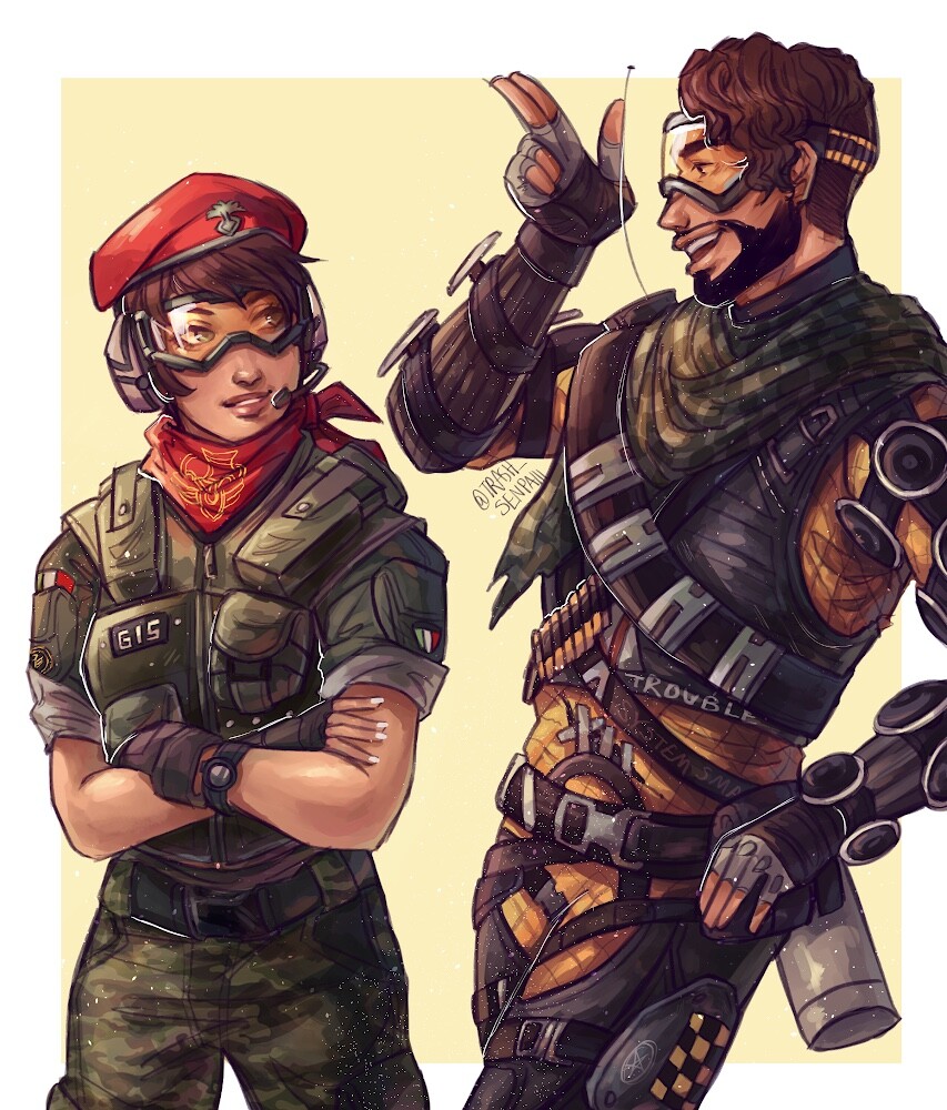 ArtStation - Rainbow six siege X apex legends fan art