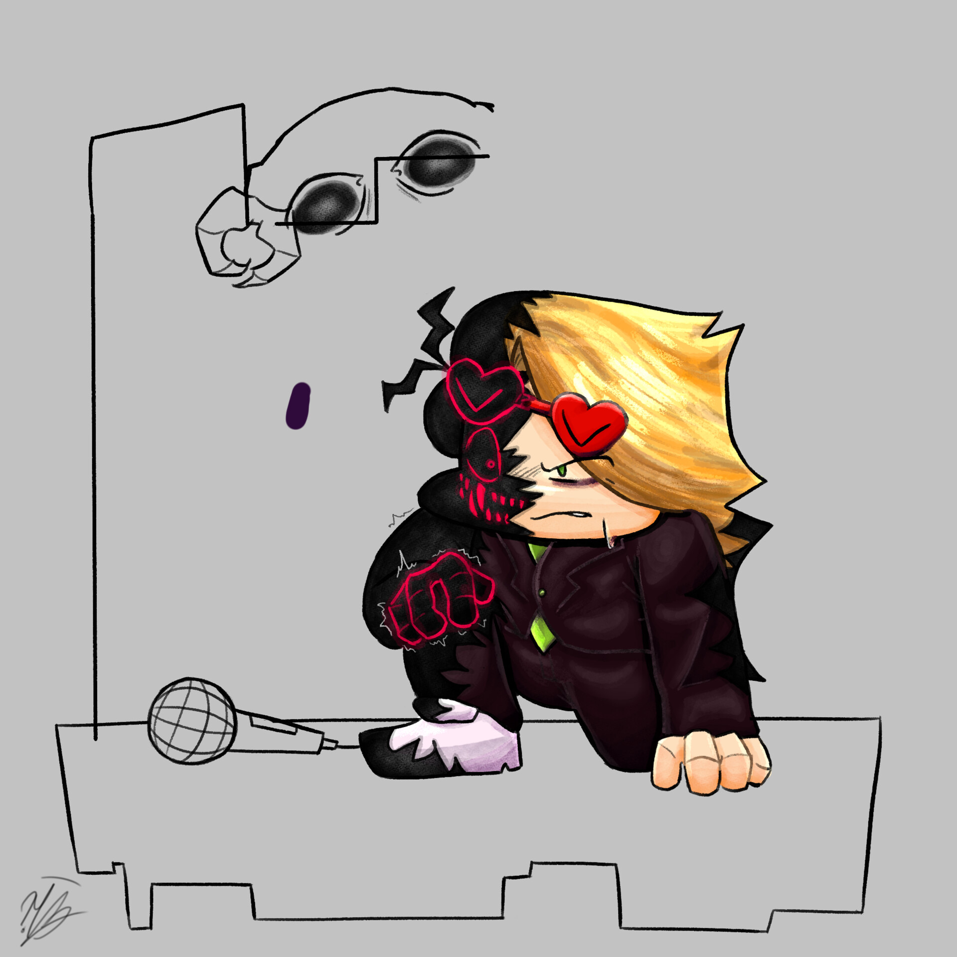 ArtStation - Unfinished fnf based illustration