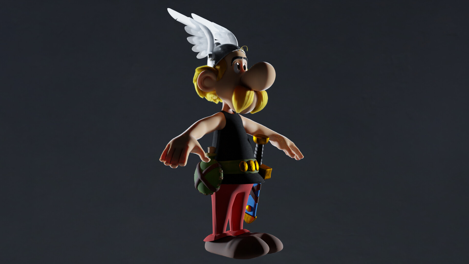 ArtStation - Texture 3D/Rigging - Asterix Et Obelix