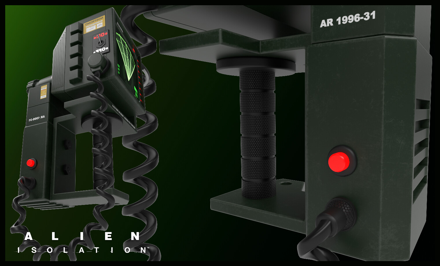 Robson Henrique - Motion Tracker Arius: Alien Isolation (Fan Art)