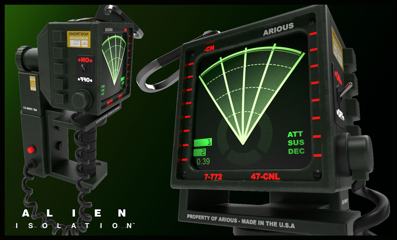 Robson Henrique - Motion Tracker Arius: Alien Isolation (Fan Art)