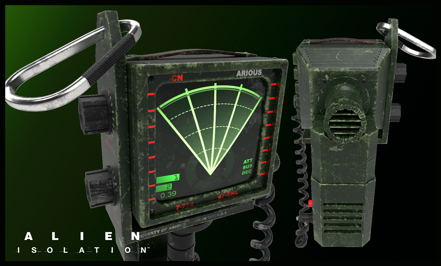 Robson Henrique - Motion Tracker Arius: Alien Isolation (Fan Art)