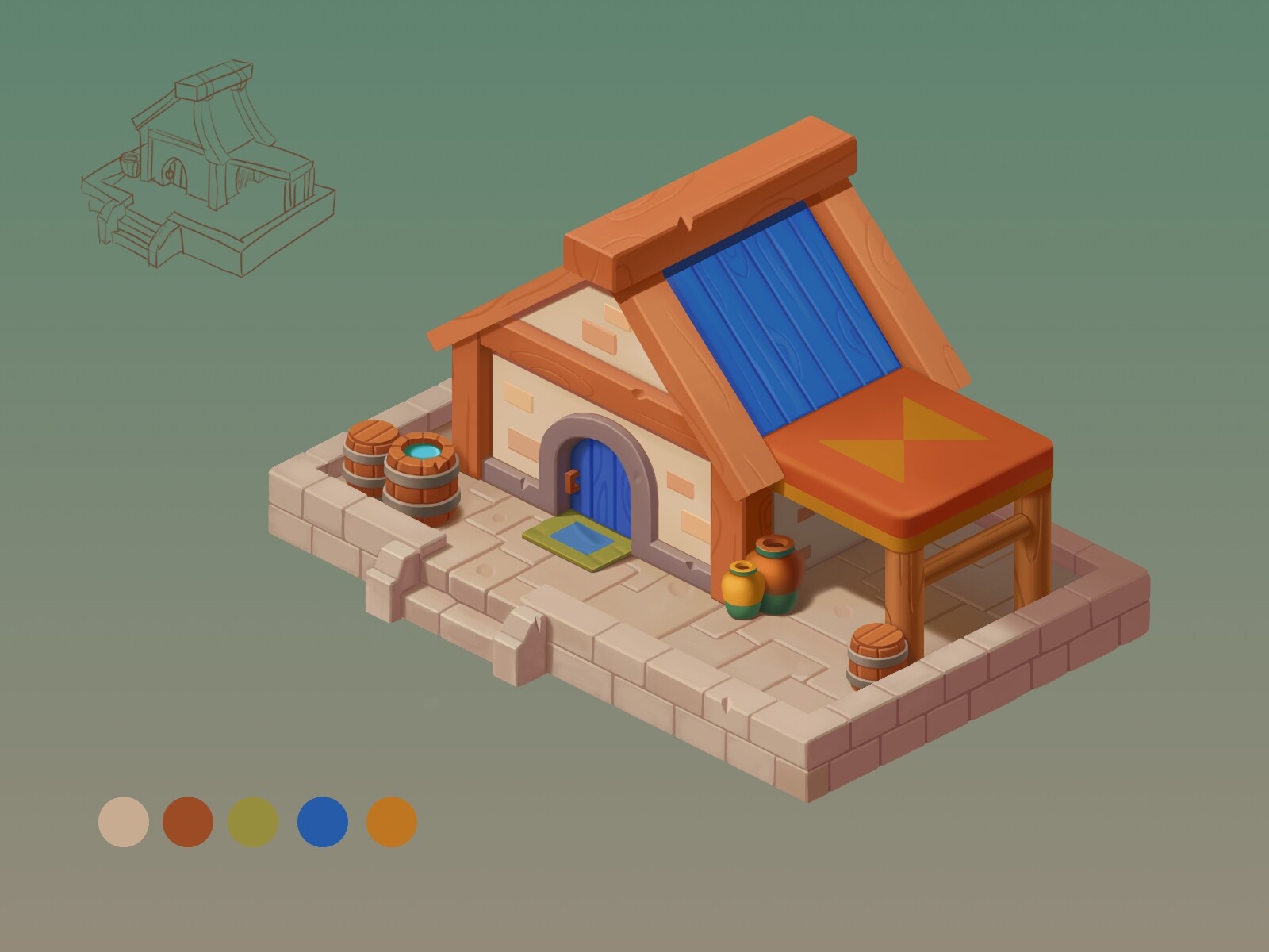 ArtStation - isometric house
