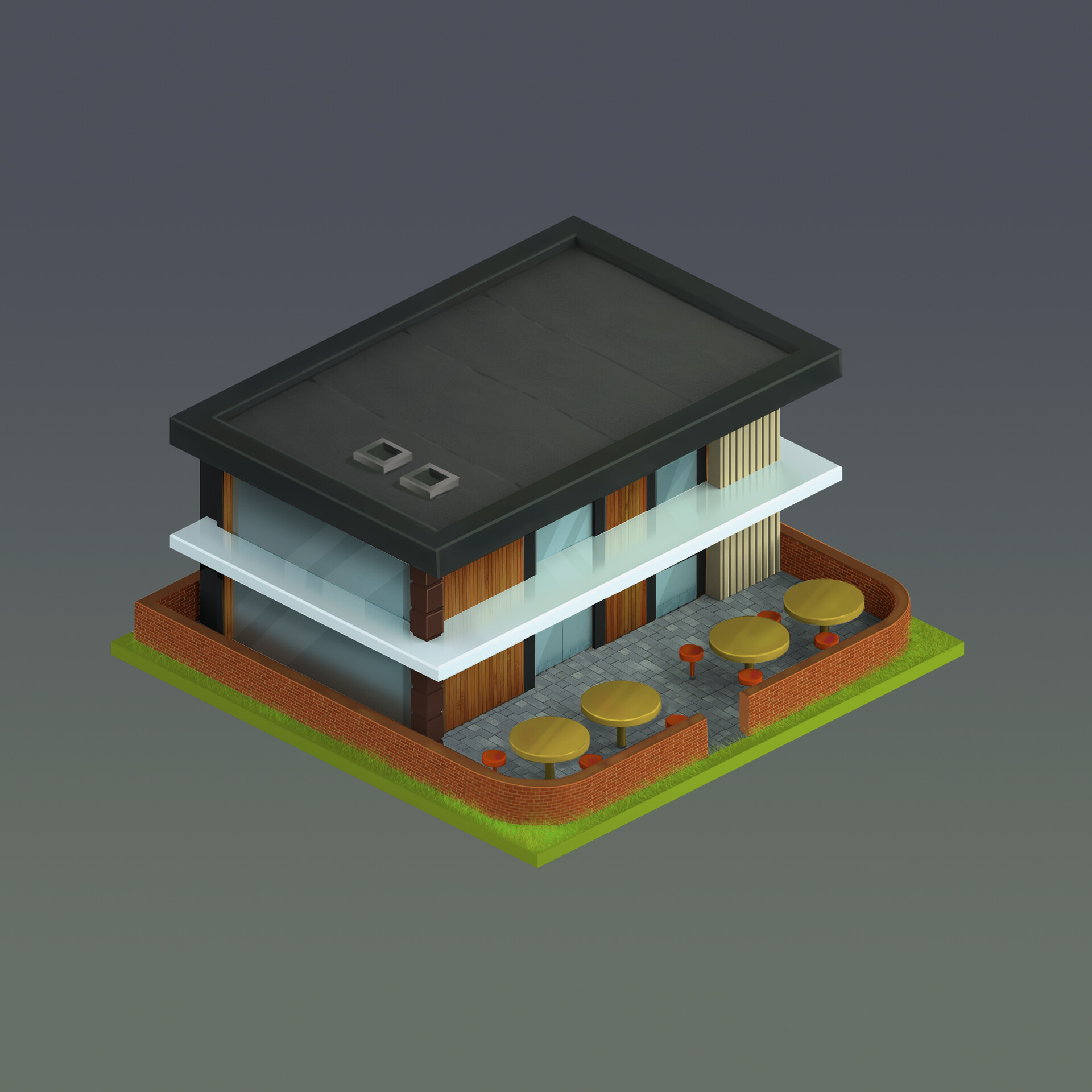 ArtStation - The Isometric Cafe