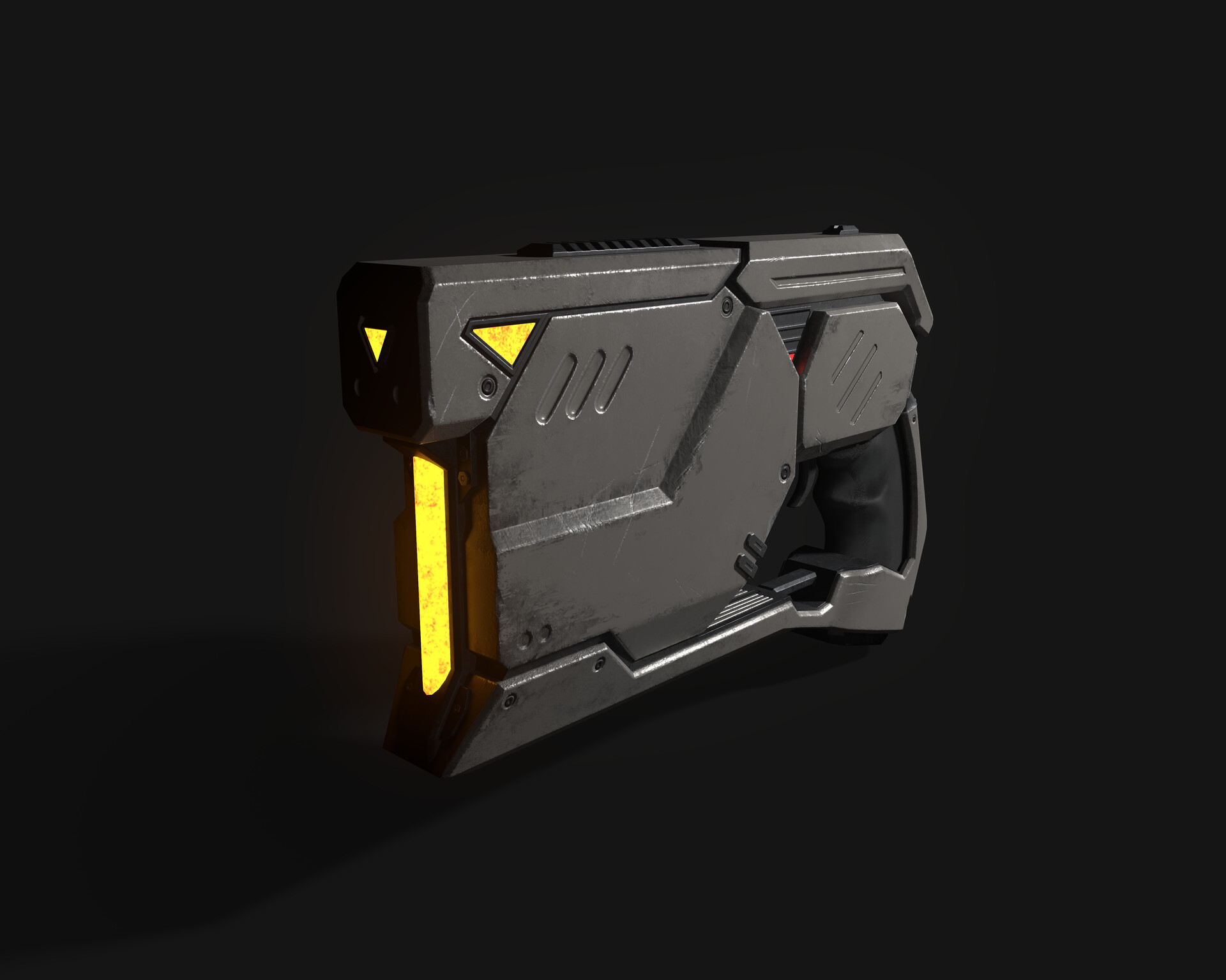 ArtStation - Low poly sci fi gun