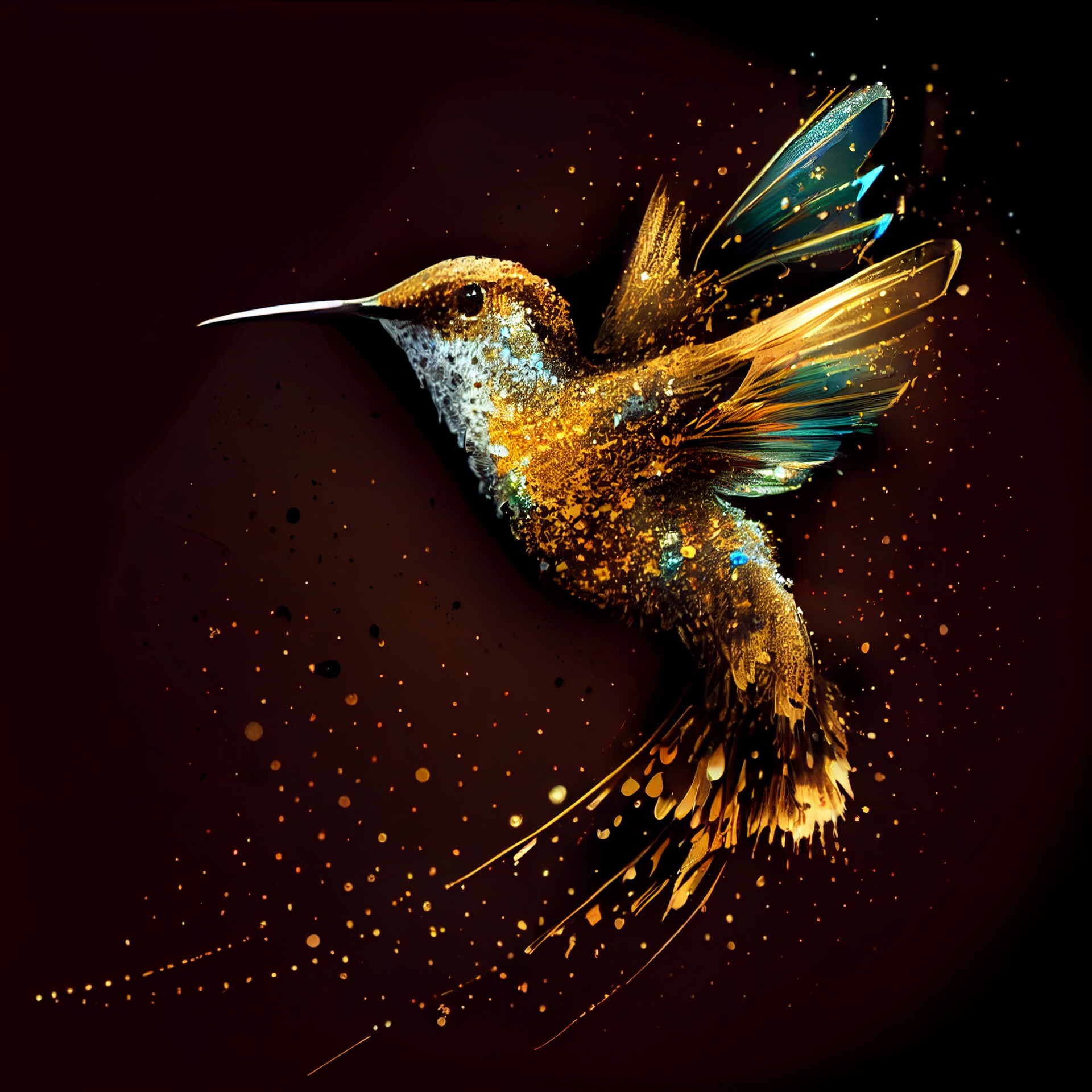 Hummingbird Wallpaper Abstract