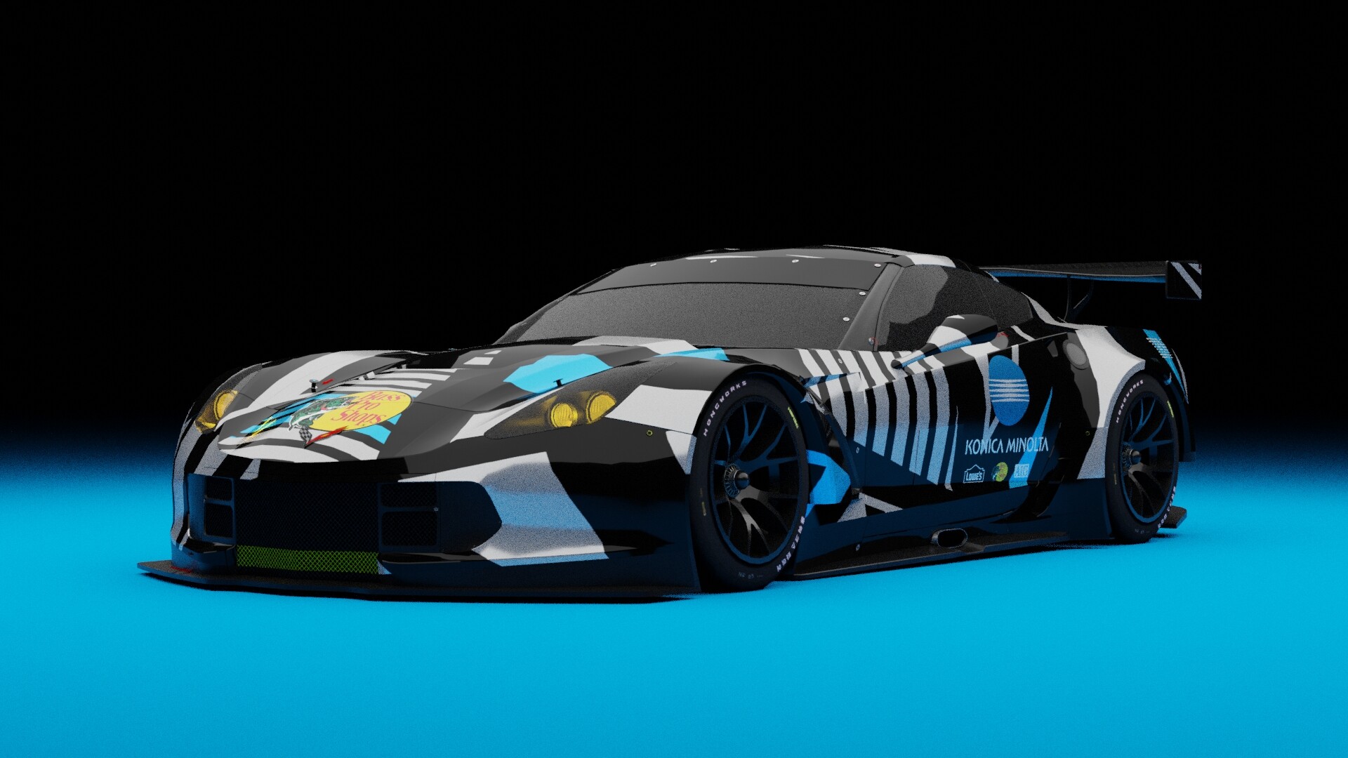 ArtStation - Chevrolet C7R Konica Minolta livery
