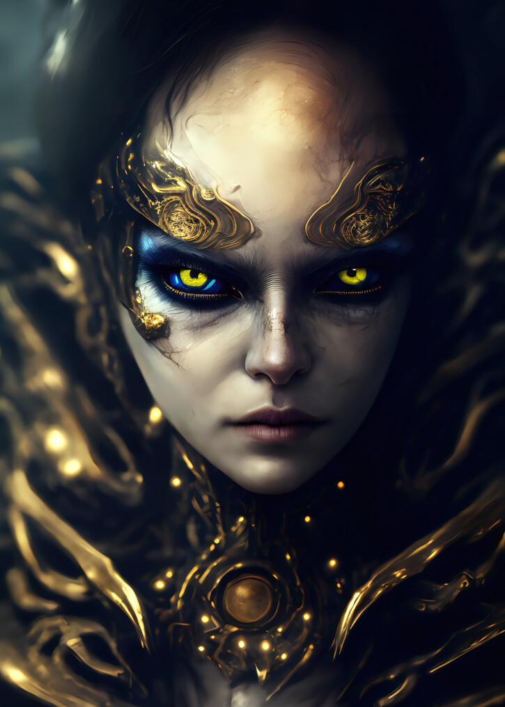 ArtStation - Demon face