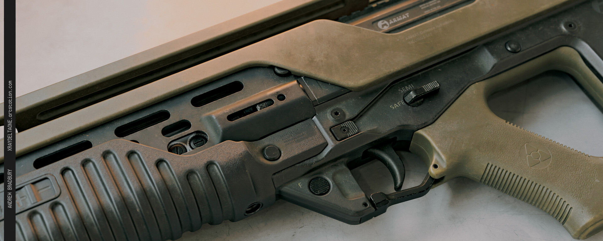 Andrew Bradbury Artstation - M42A2 Designated Marksman Rifle