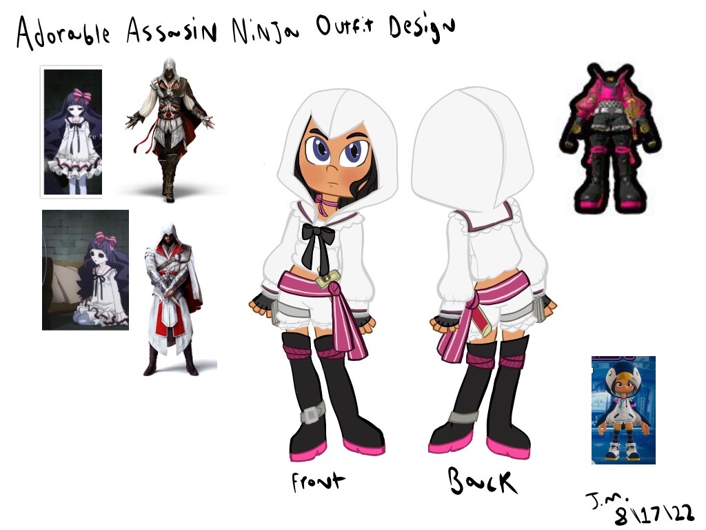 ArtStation - Adorable assassin outfit for now ninjala