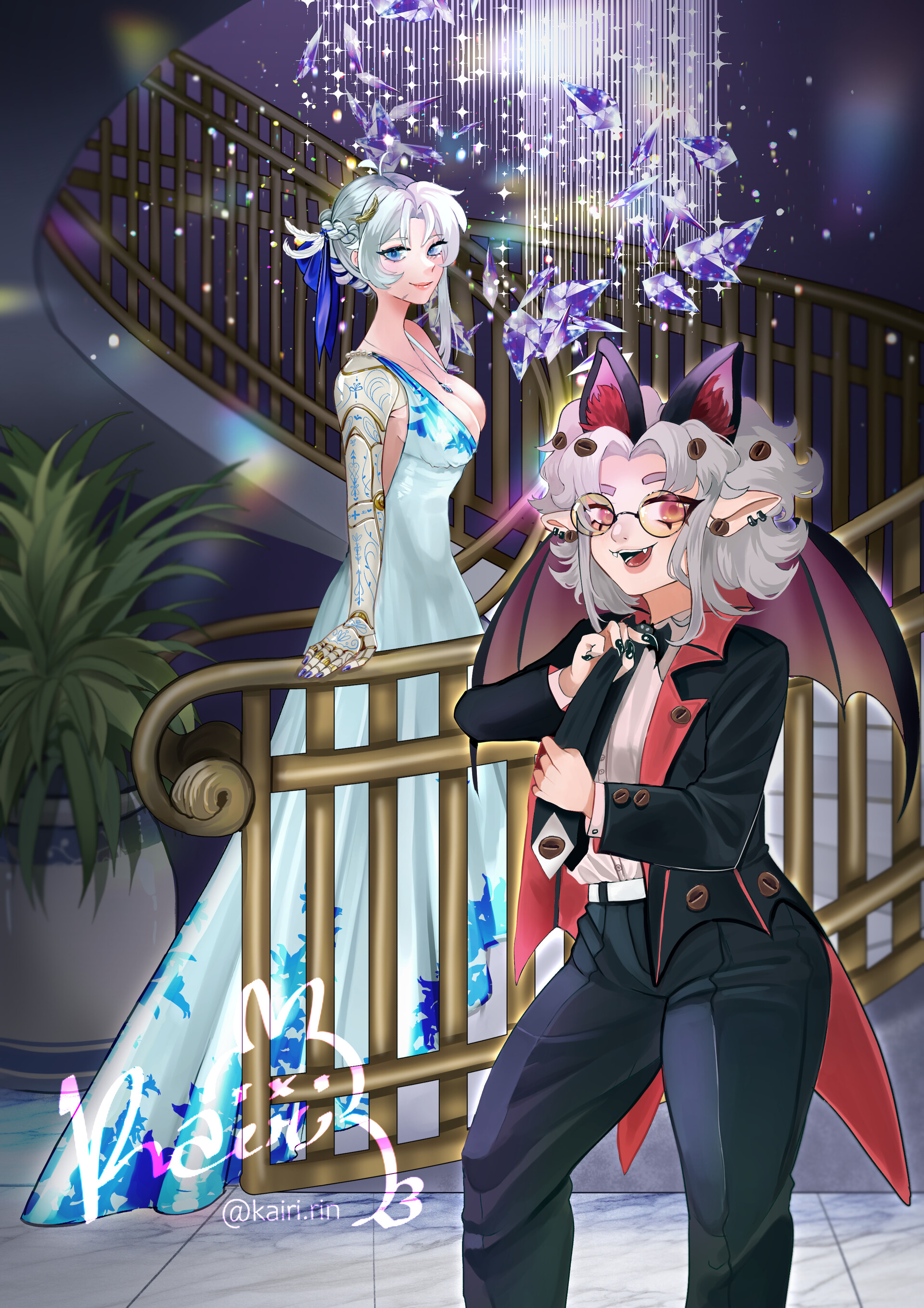 ArtStation - Yui and Ruby prom night