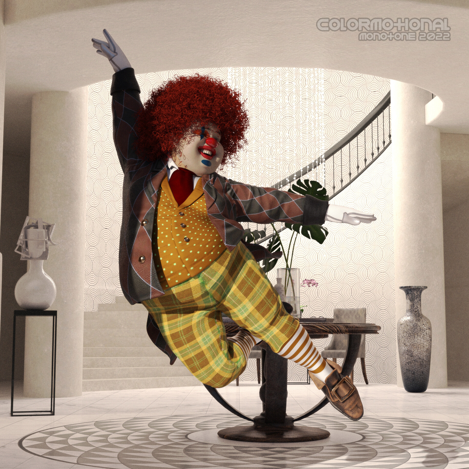 ArtStation - Curly the Jumping Clown