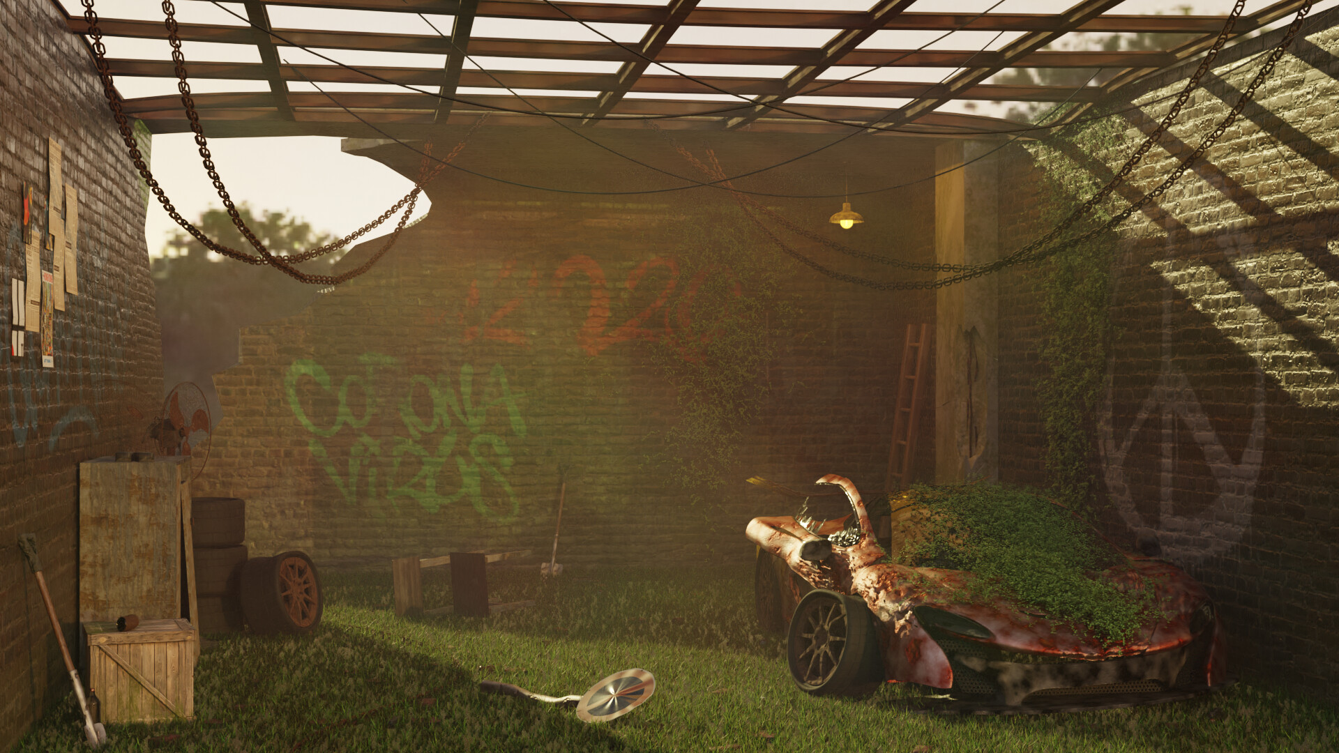 ArtStation - Post-apocalyptic scene